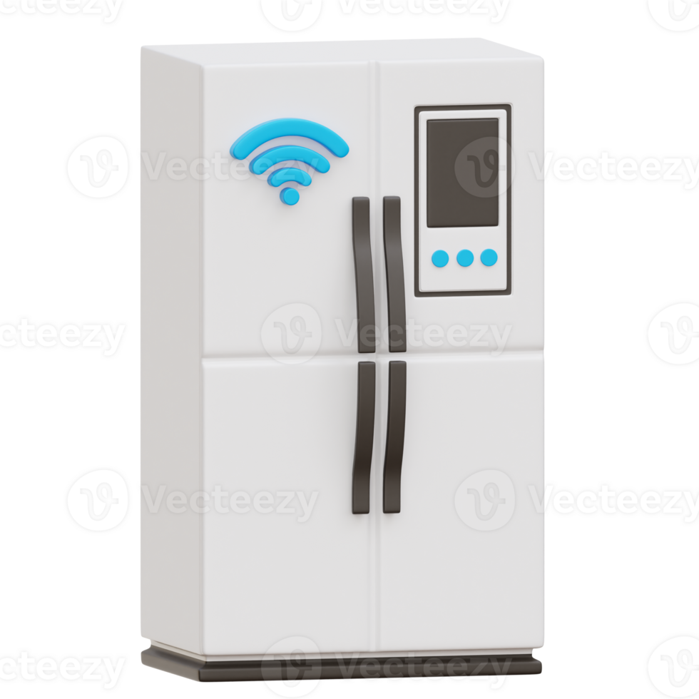 Smart Fridge 3d Illustration 43957519 PNG