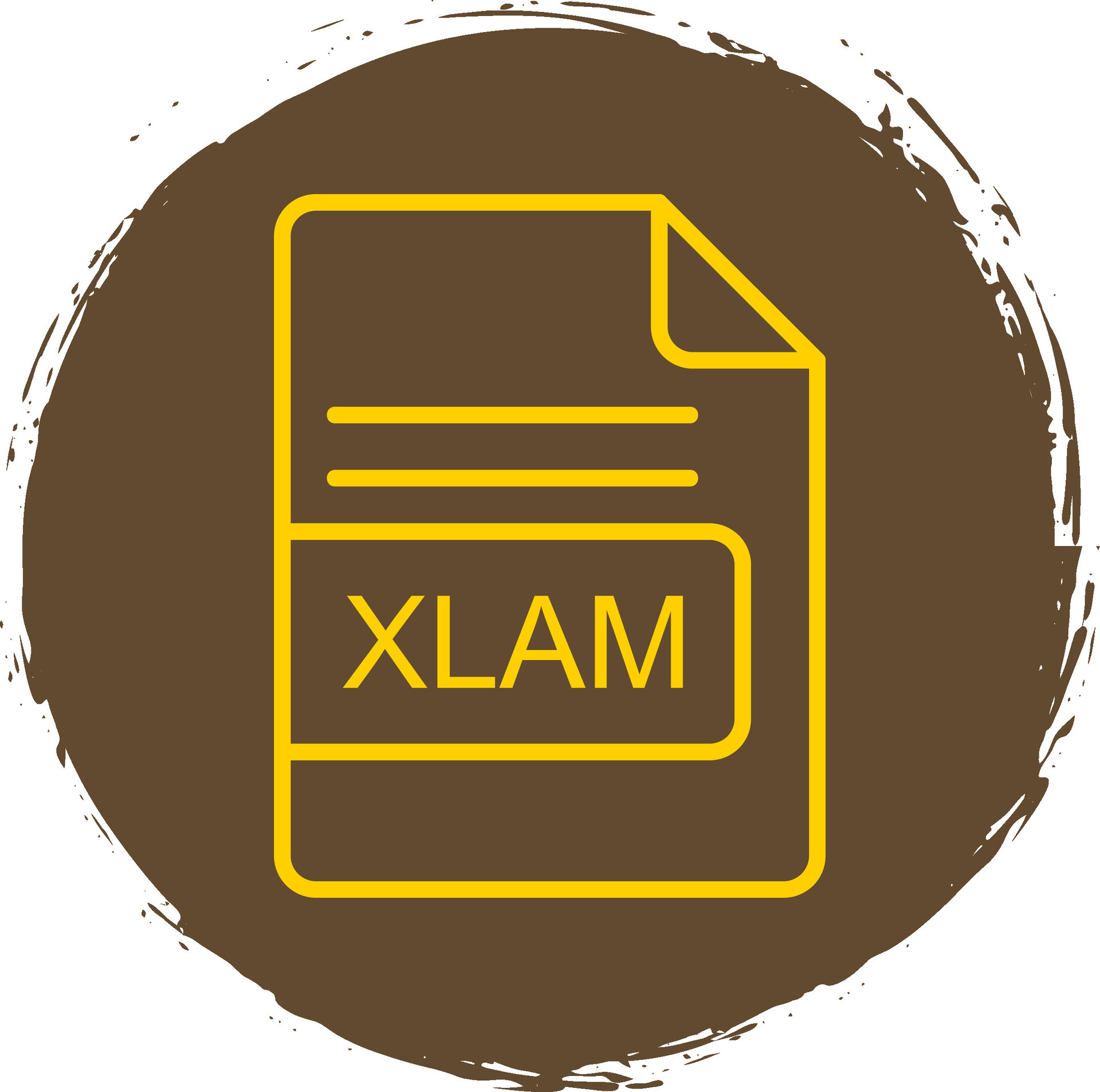 Xlam File Format Line Circle Sticker Icon 43960239 Vector Art At Vecteezy