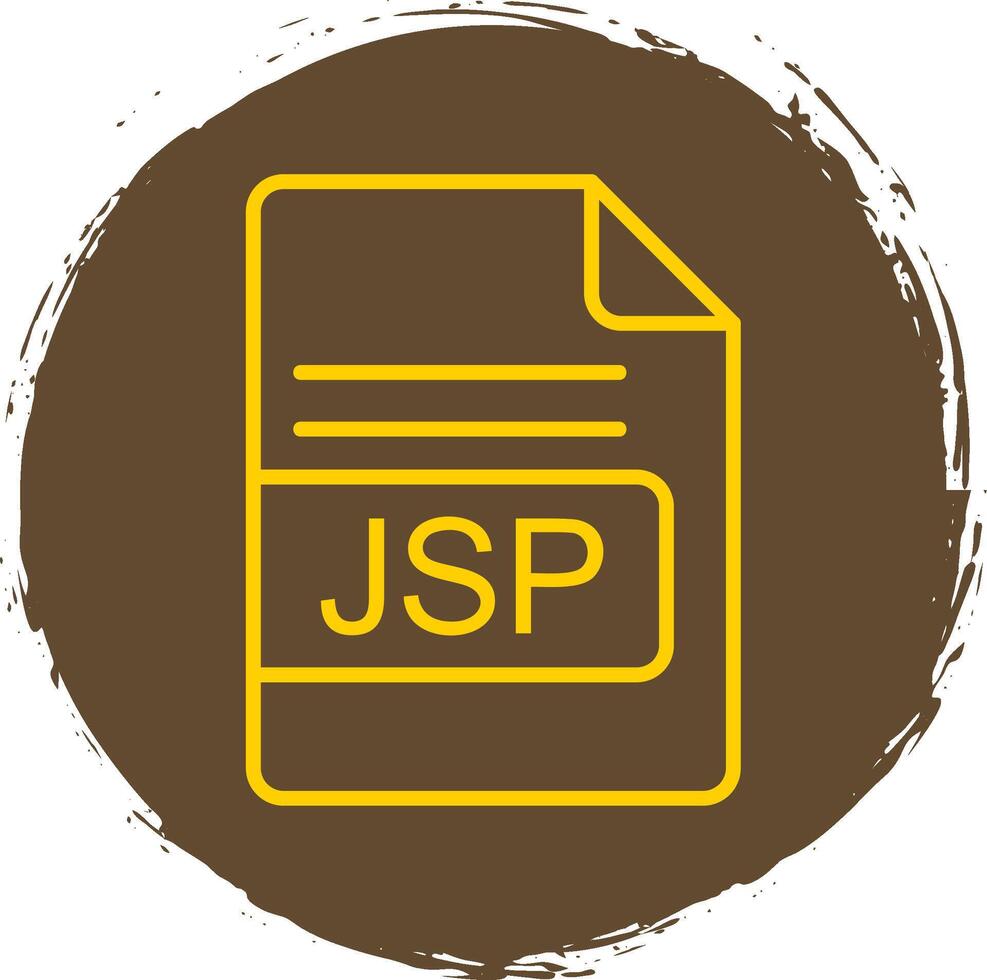 Jsp File Format Line Circle Sticker Icon 43960505 Vector Art At Vecteezy