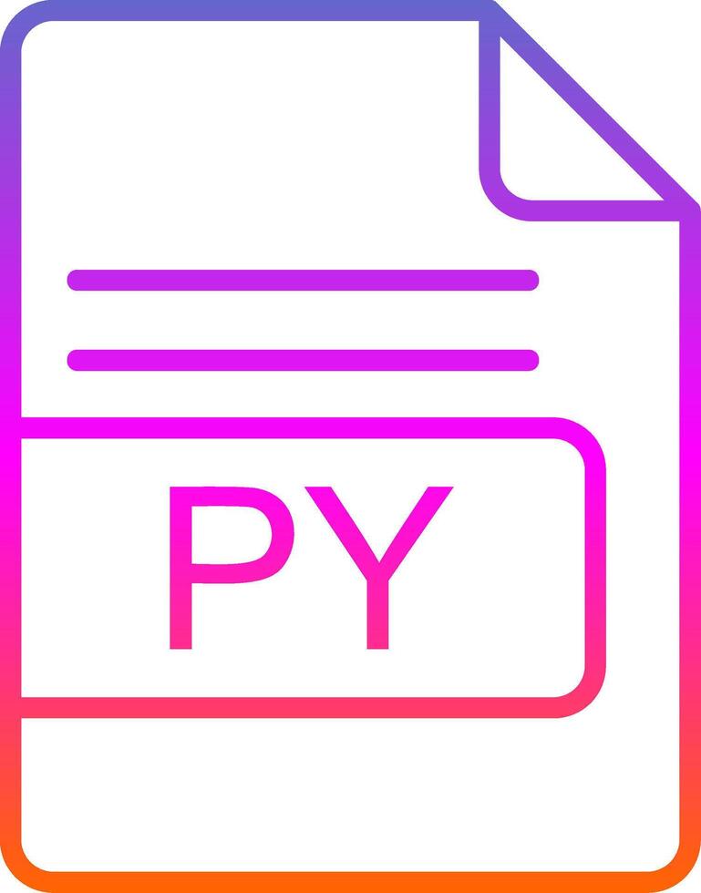 PY File Format Line Circle Sticker Icon 43964390 Vector Art at Vecteezy