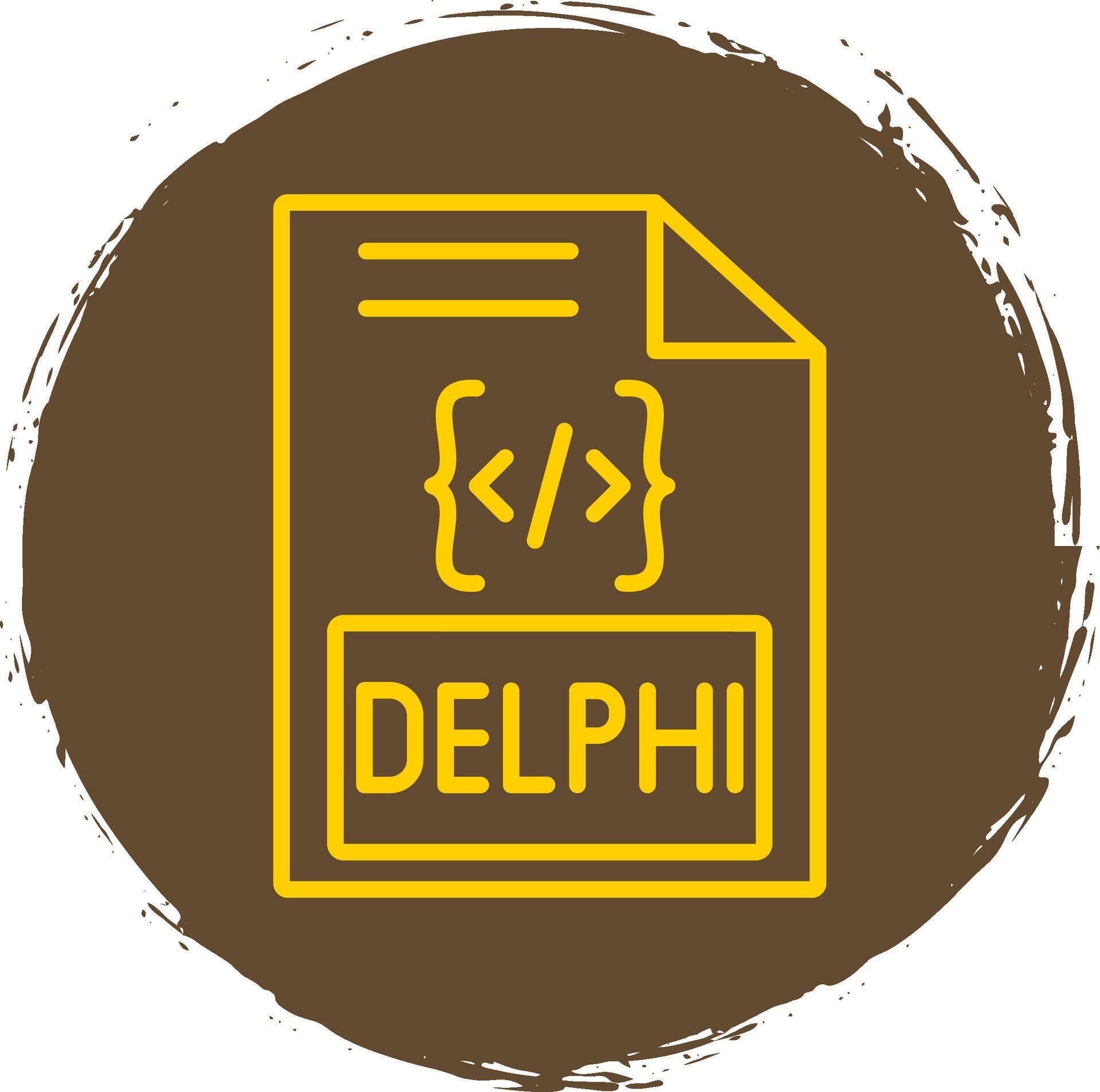 Delphi Line Circle Sticker Icon 43970496 Vector Art at Vecteezy