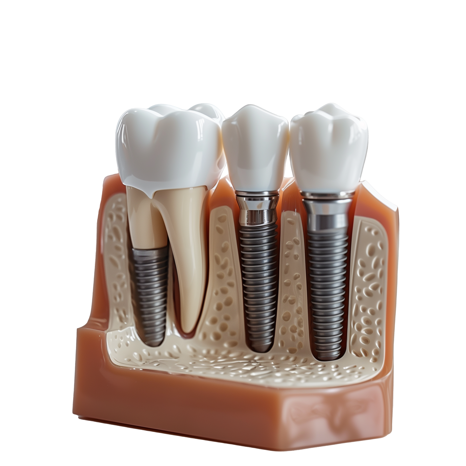 Dental implant models demonstrating various stages 43974785 PNG Dental implant models demonstrating various stages 43974785 PNG