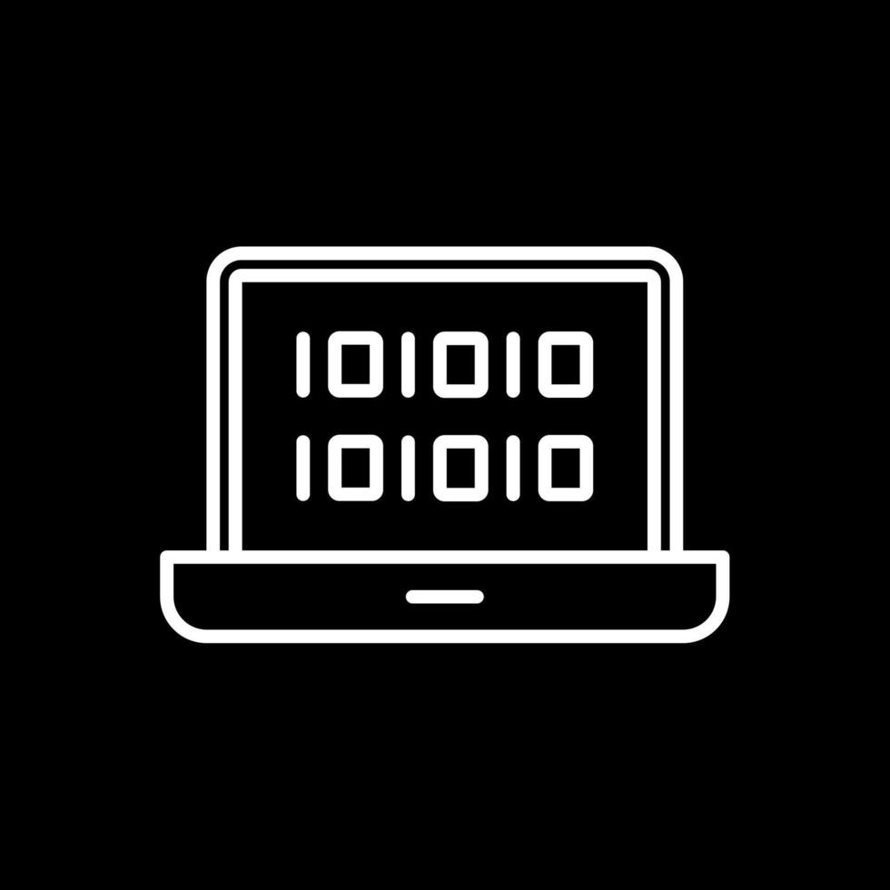 Binary Code Line Inverted Icon Design 43978807 Vector Art At Vecteezy