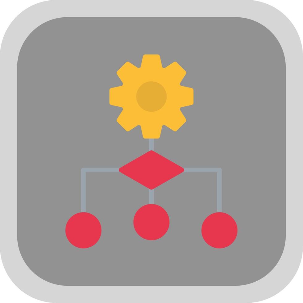 Algorithm Flat round corner Icon Design 43980202 Vector Art at Vecteezy