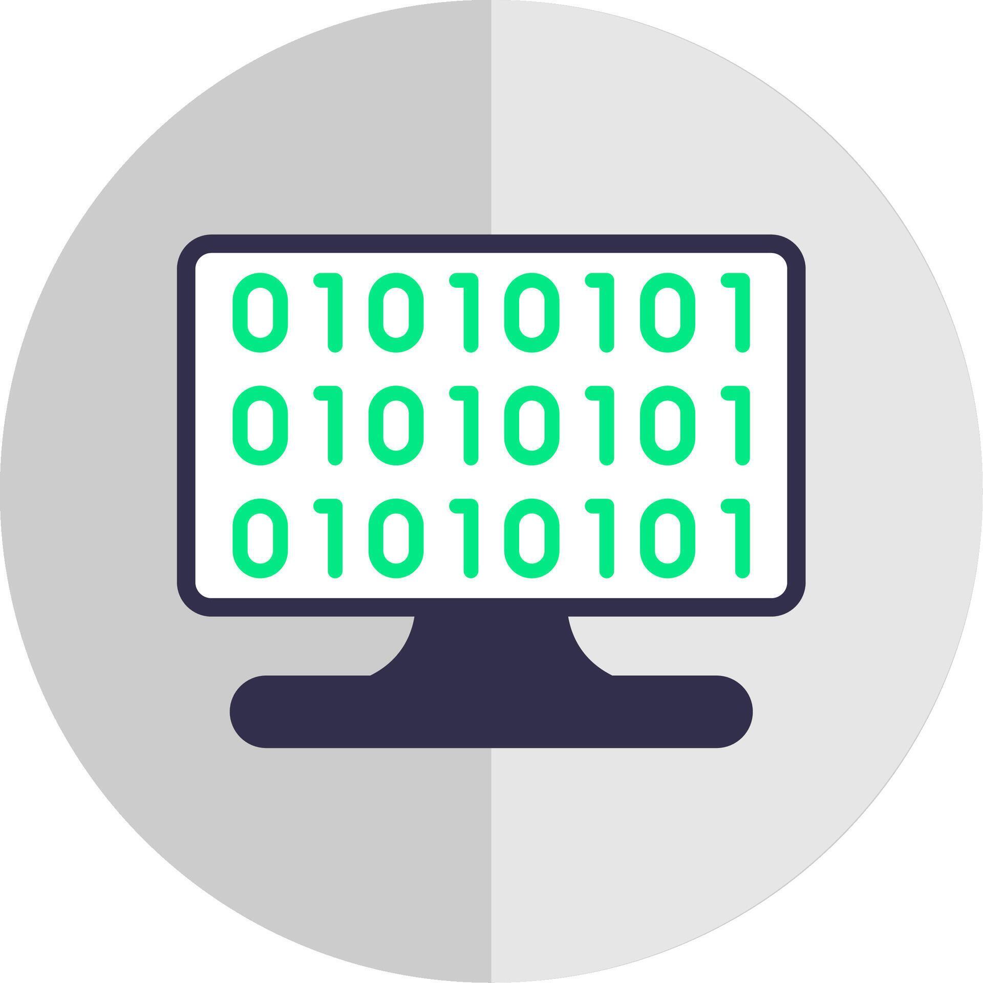 Binary Code Flat Scale Icon Design 43982749 Vector Art at Vecteezy