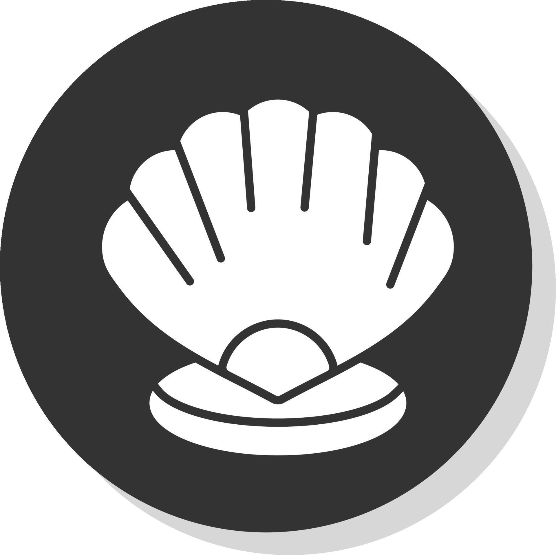 Shell Glyph Shadow Circle Icon Design 43985254 Vector Art at Vecteezy