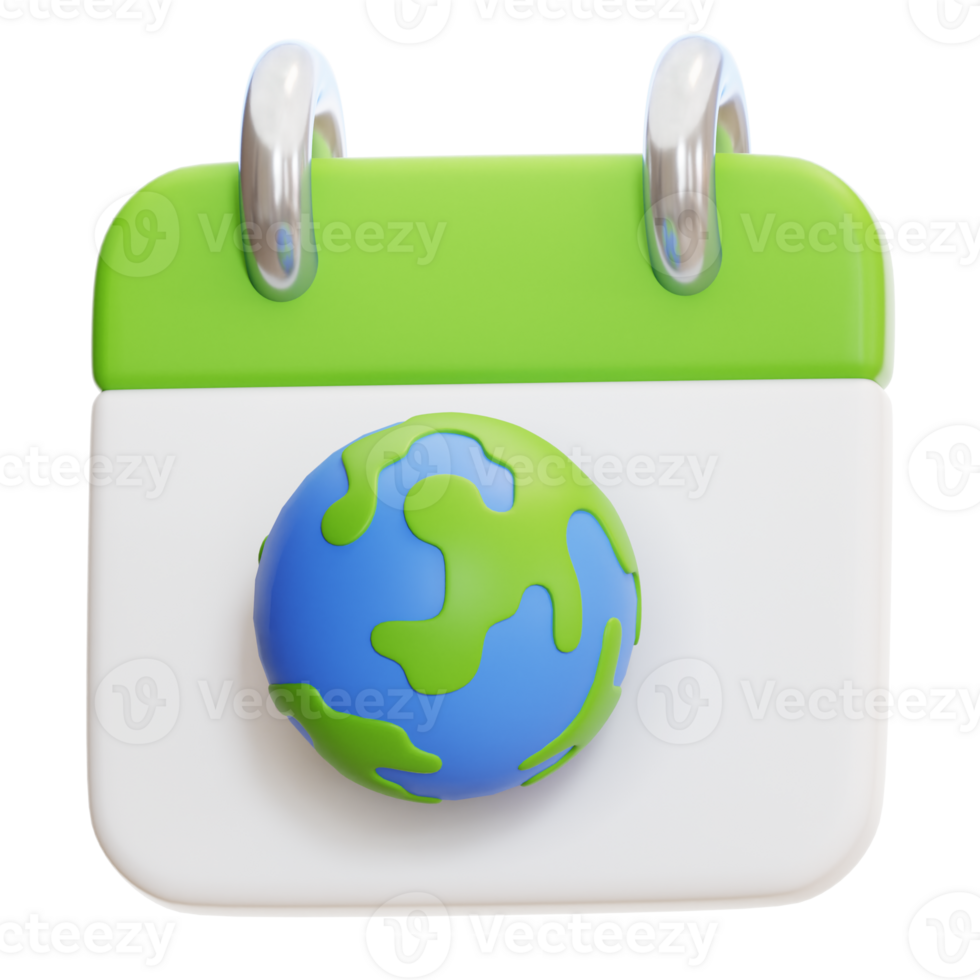 Earth Day 3d Icon 43987845 Png