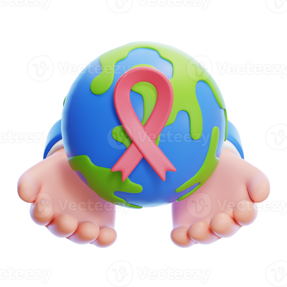 World Cancer Day 3d Icon 43987882 Png
