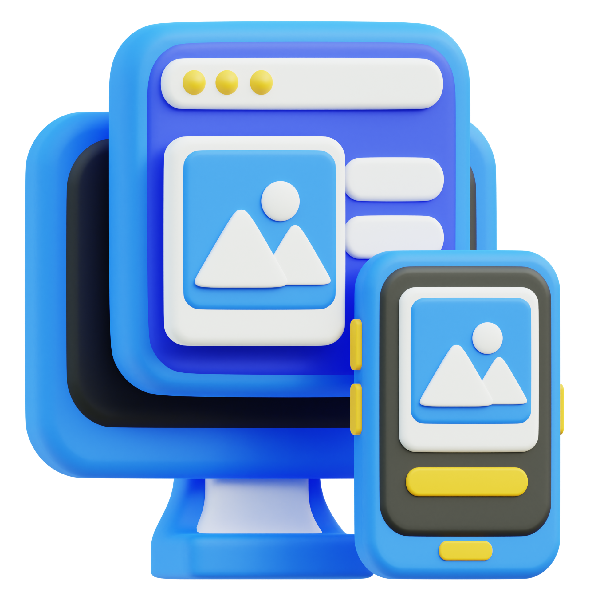 Web Design 3D Icon 43988009 PNG