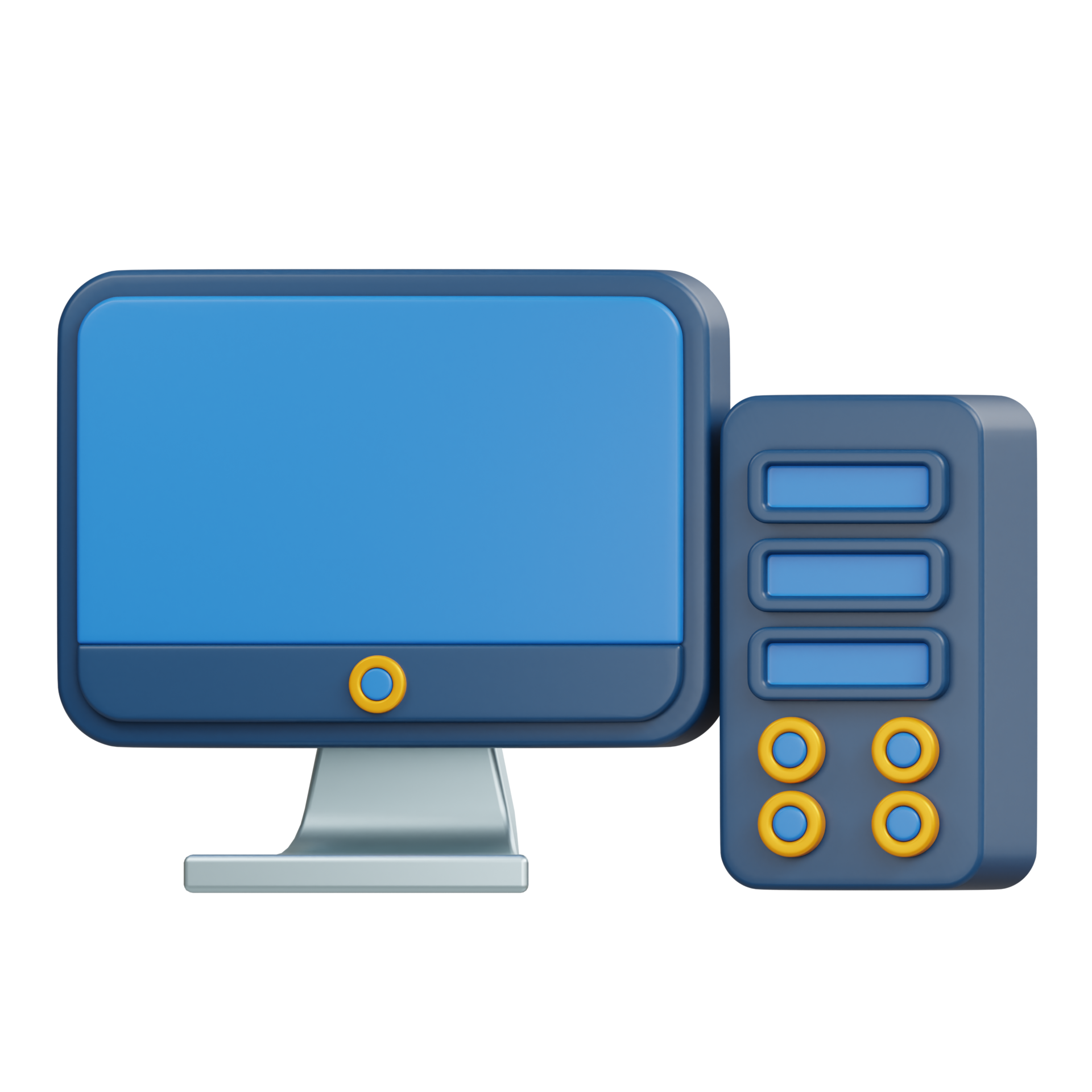 Computer 3D Icon 43988089 PNG