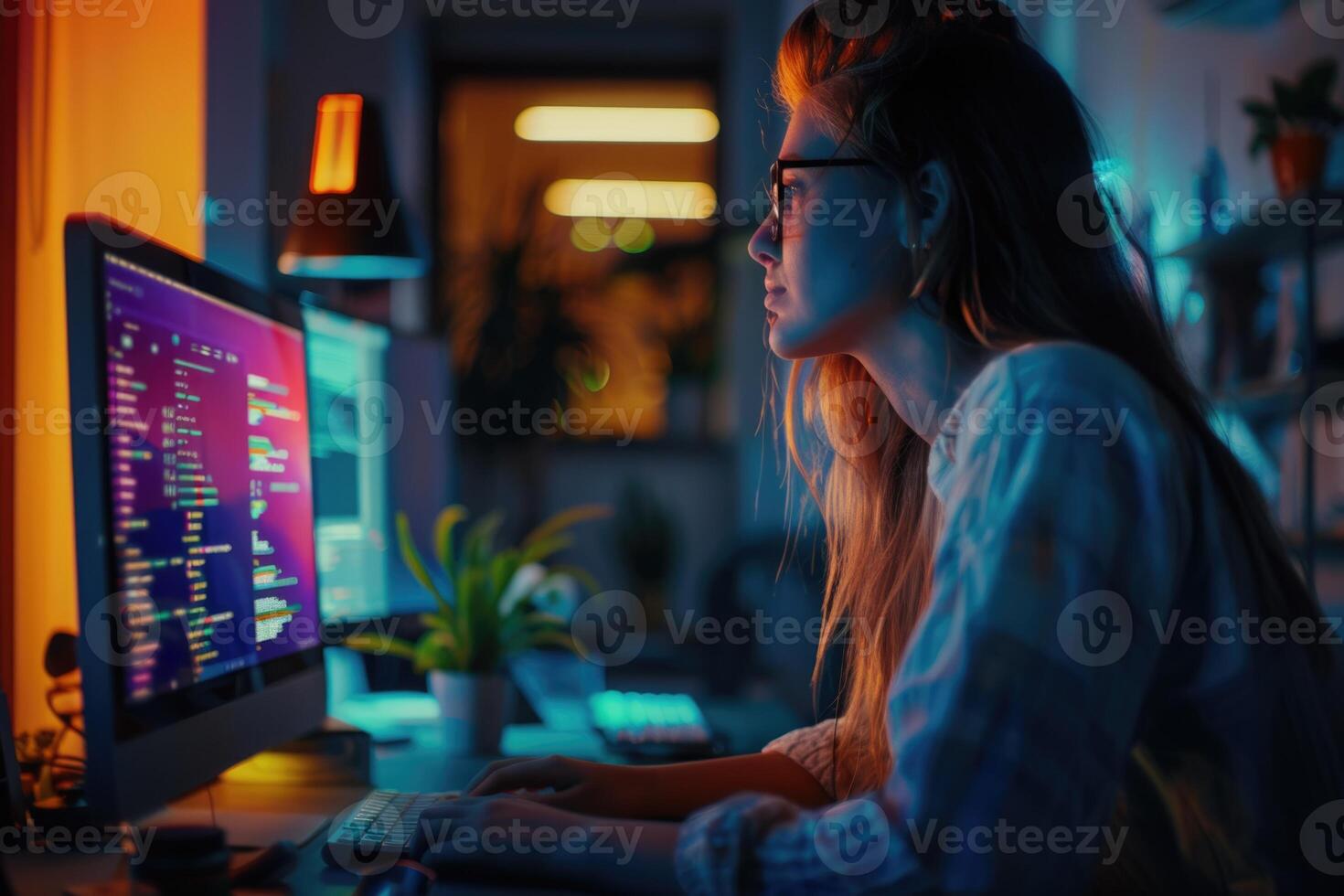 Woman Programmer Stock Photos, Images and Backgrounds for Free Download