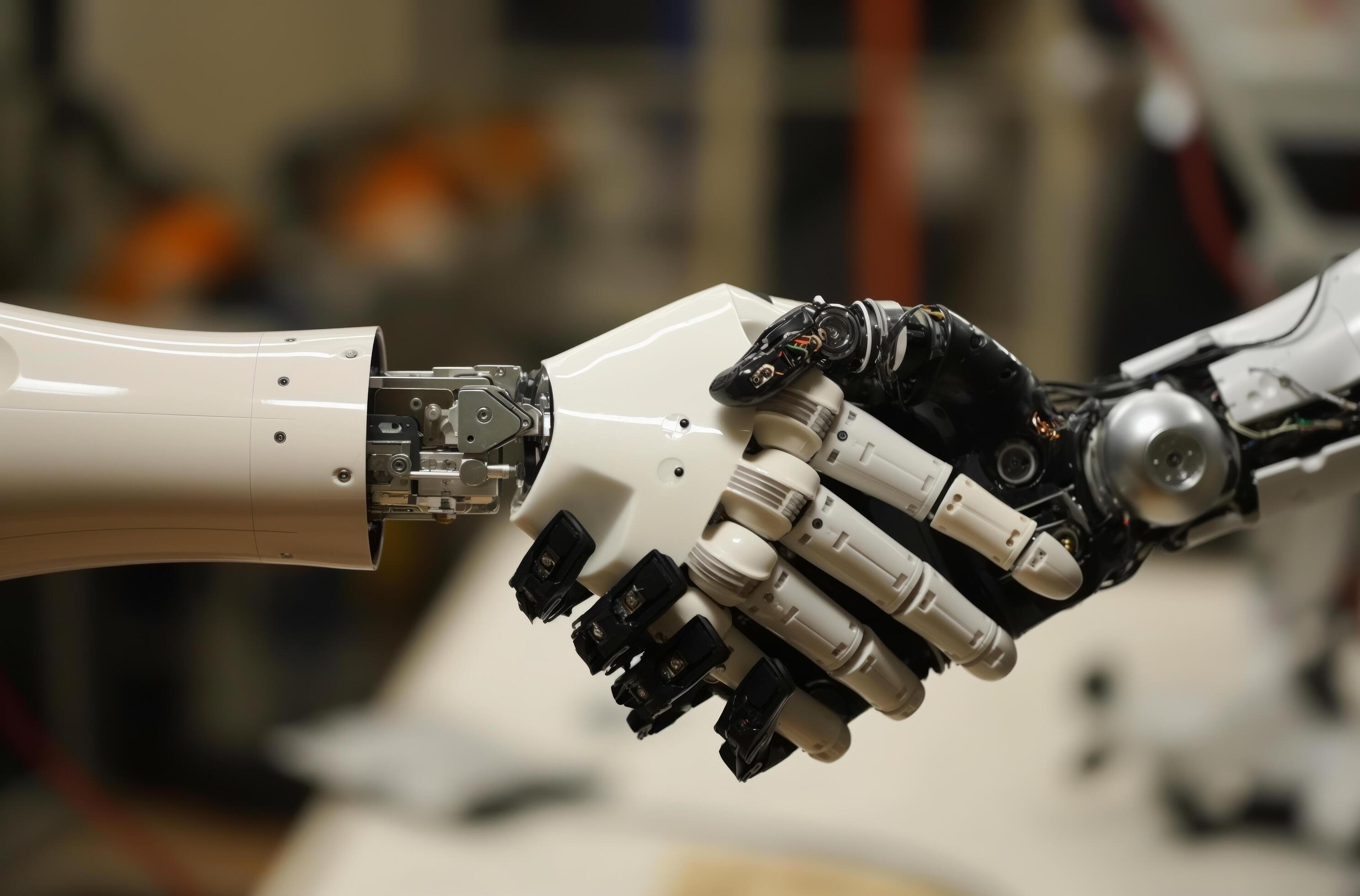 AI generated Robotic arm handshake 43993106 Stock Photo at Vecteezy AI generated Robotic arm handshake 43993106 Stock Photo at Vecteezy