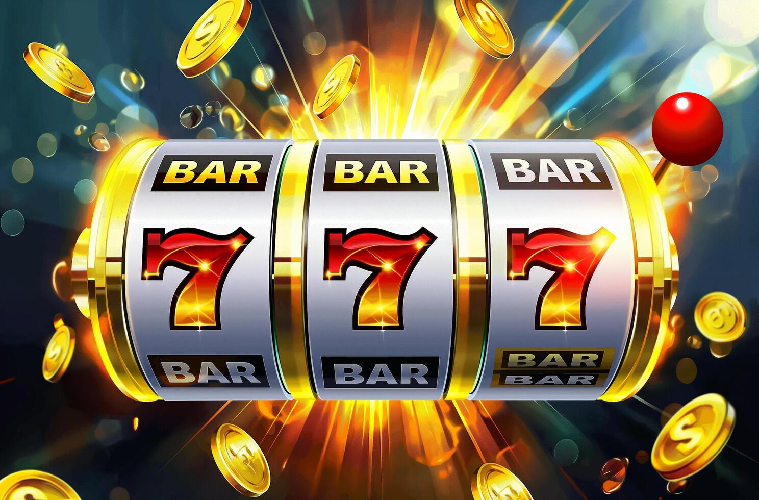 777 slot machine screen 43993548 Stock Photo at Vecteezy