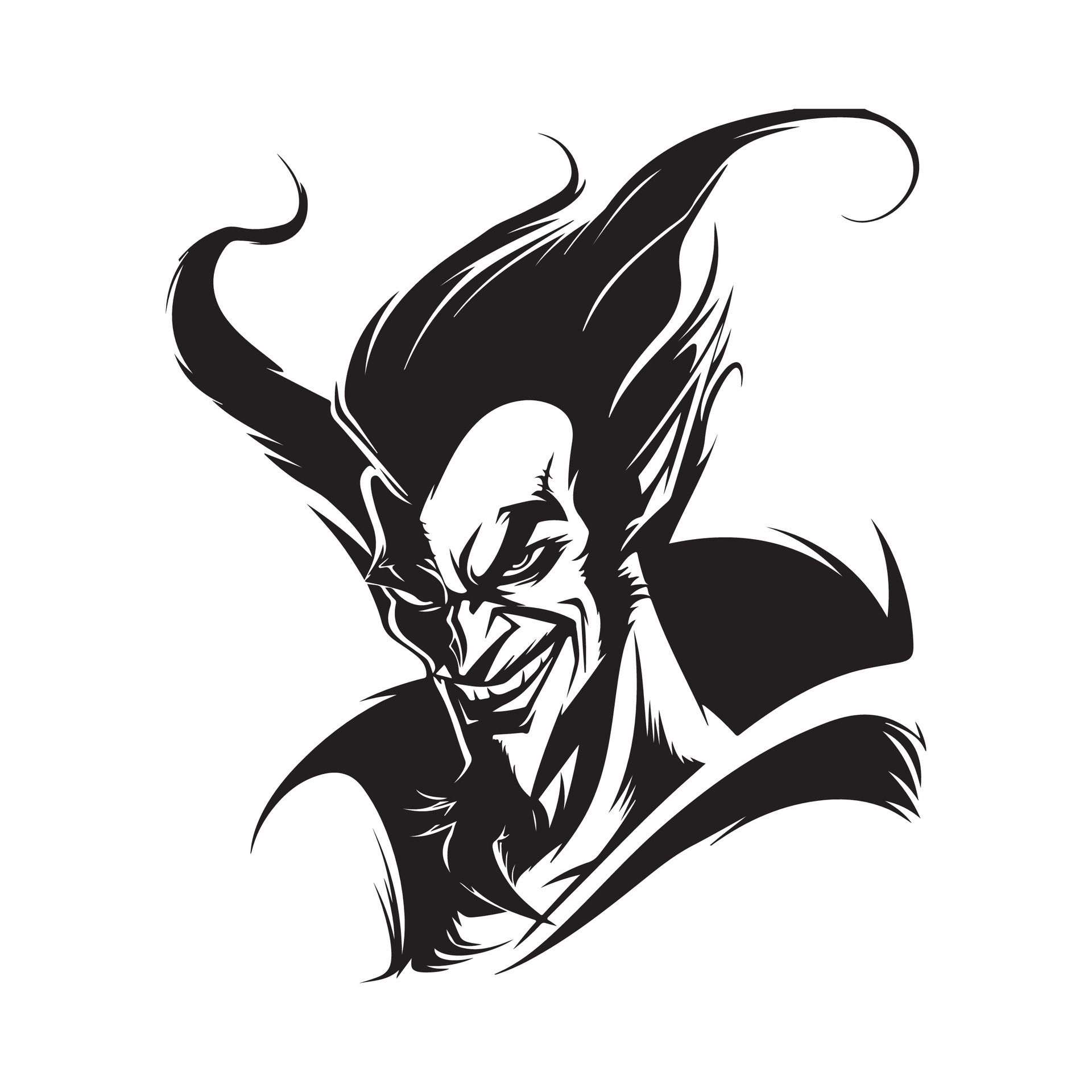 Illustration of an Evil man on white background 44011236 Vector Art at ...