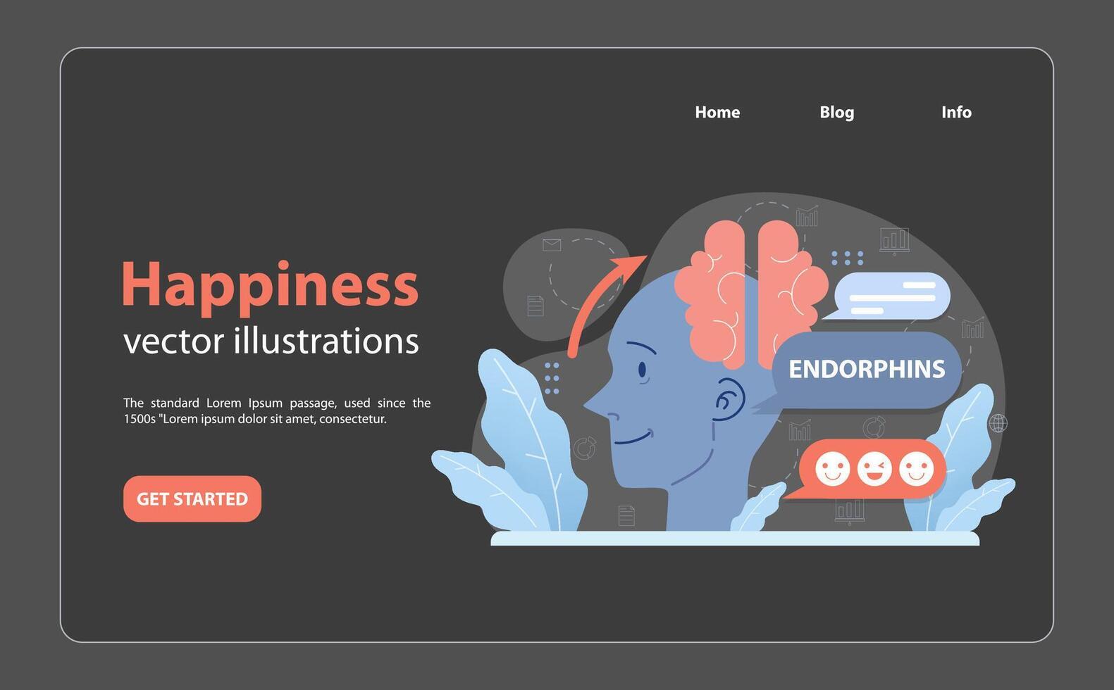 Brain's joy journey. Flat illustration 44012624 Vector Art at Vecteezy Brain's joy journey. Flat illustration 44012624 Vector Art at Vecteezy