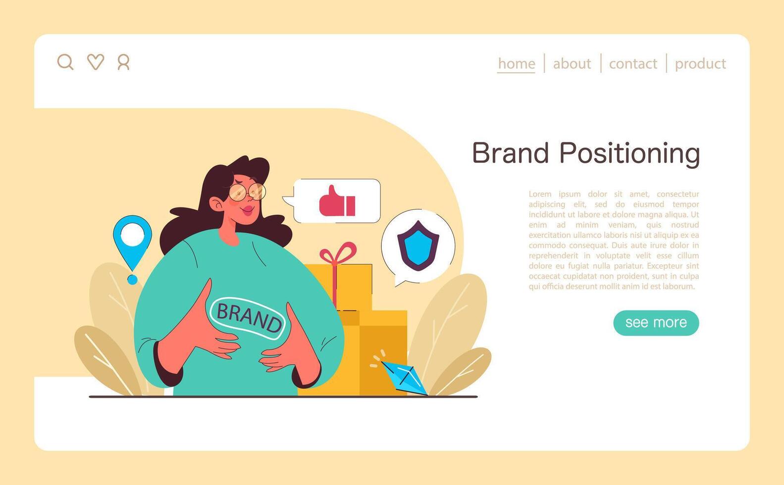 Brand Positioning concept. Flat illustration 44012653 Vector Art at ... Brand Positioning concept. Flat illustration 44012653 Vector Art at ...