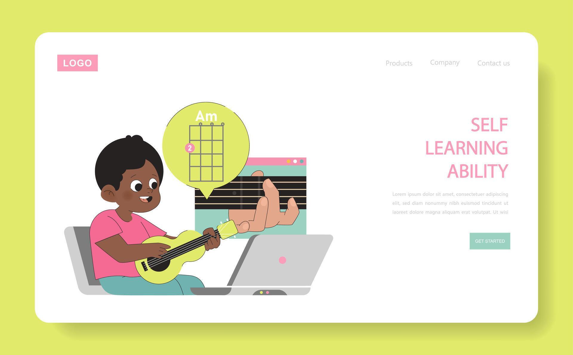 Self-learning ability concept. 44012666 Vector Art at Vecteezy