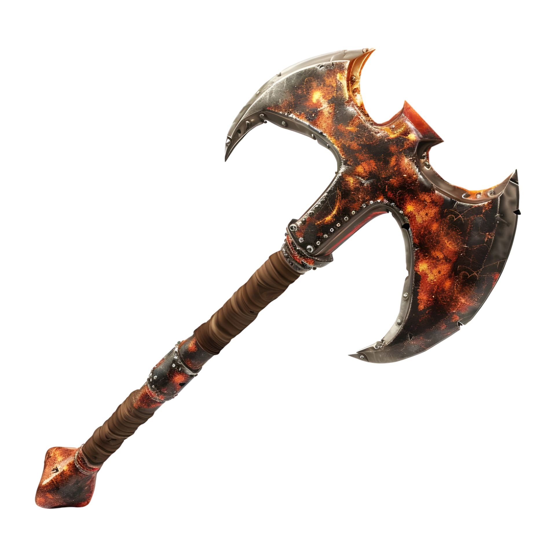 3D Rendering of a Wood Cutting Axe on Transparent Background 44017512 PNG