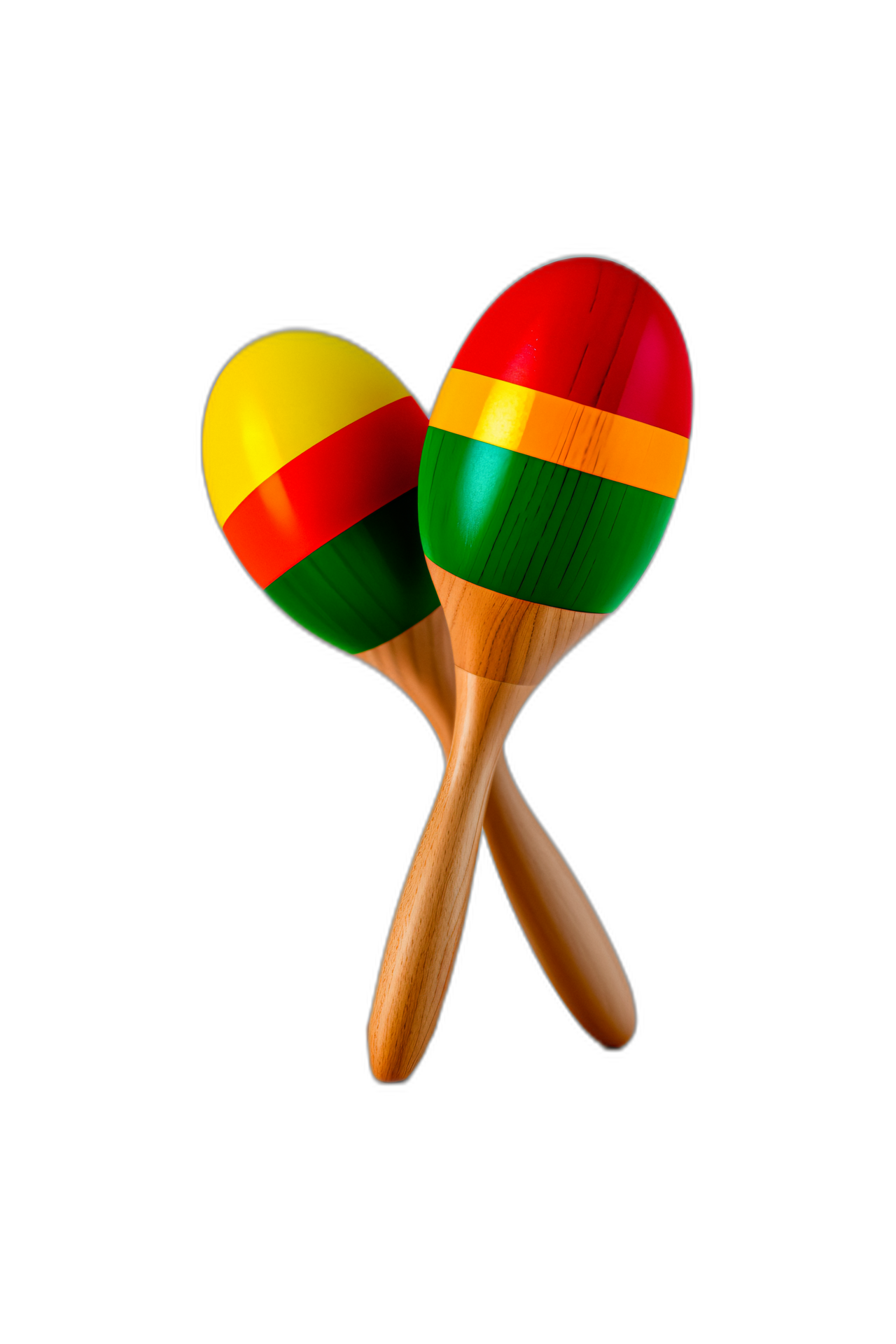 Wooden colorful traditional mexican maracas 44017771 PNG