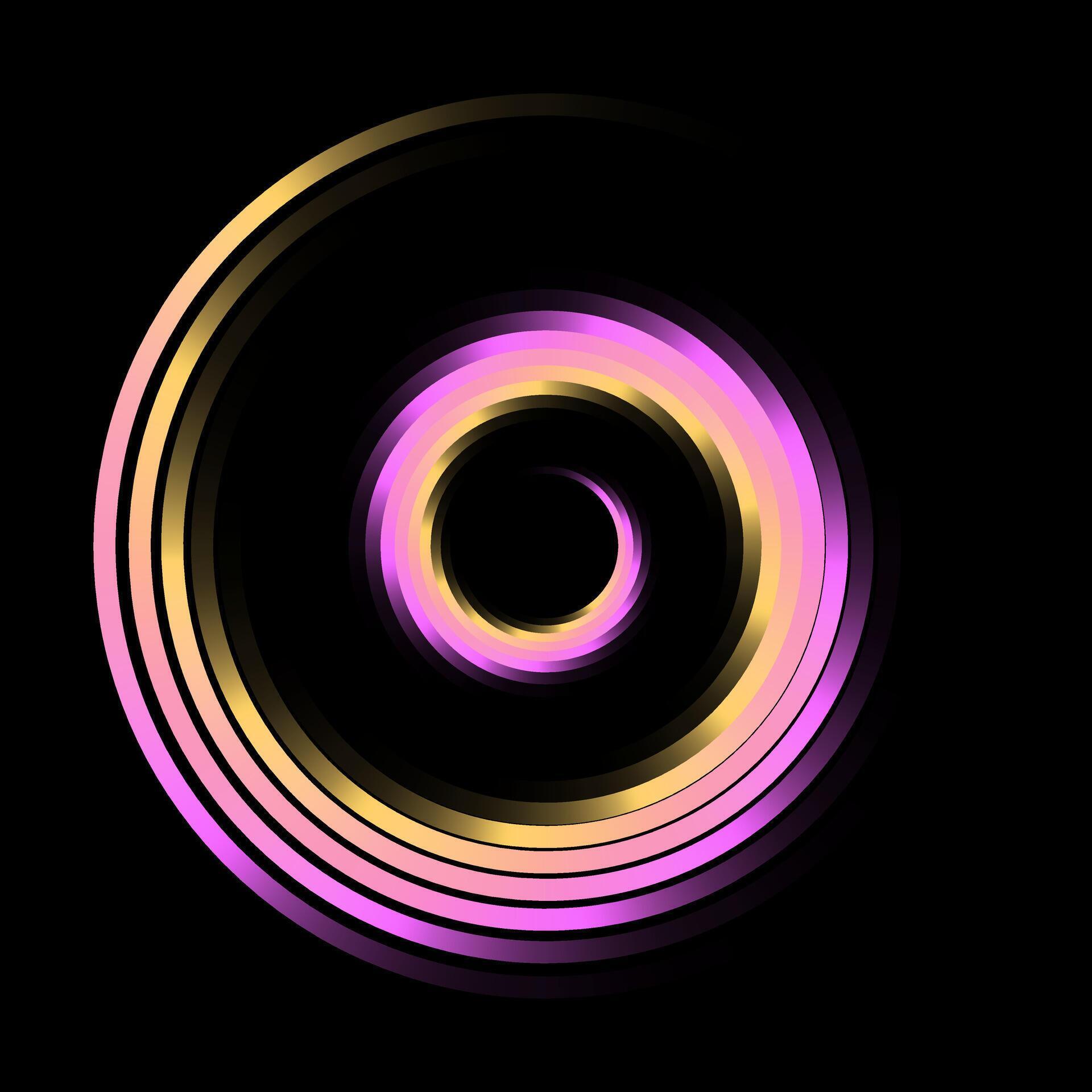 Abstract spiral rotating and twisting lines, computer generated background, 3D rendering ...