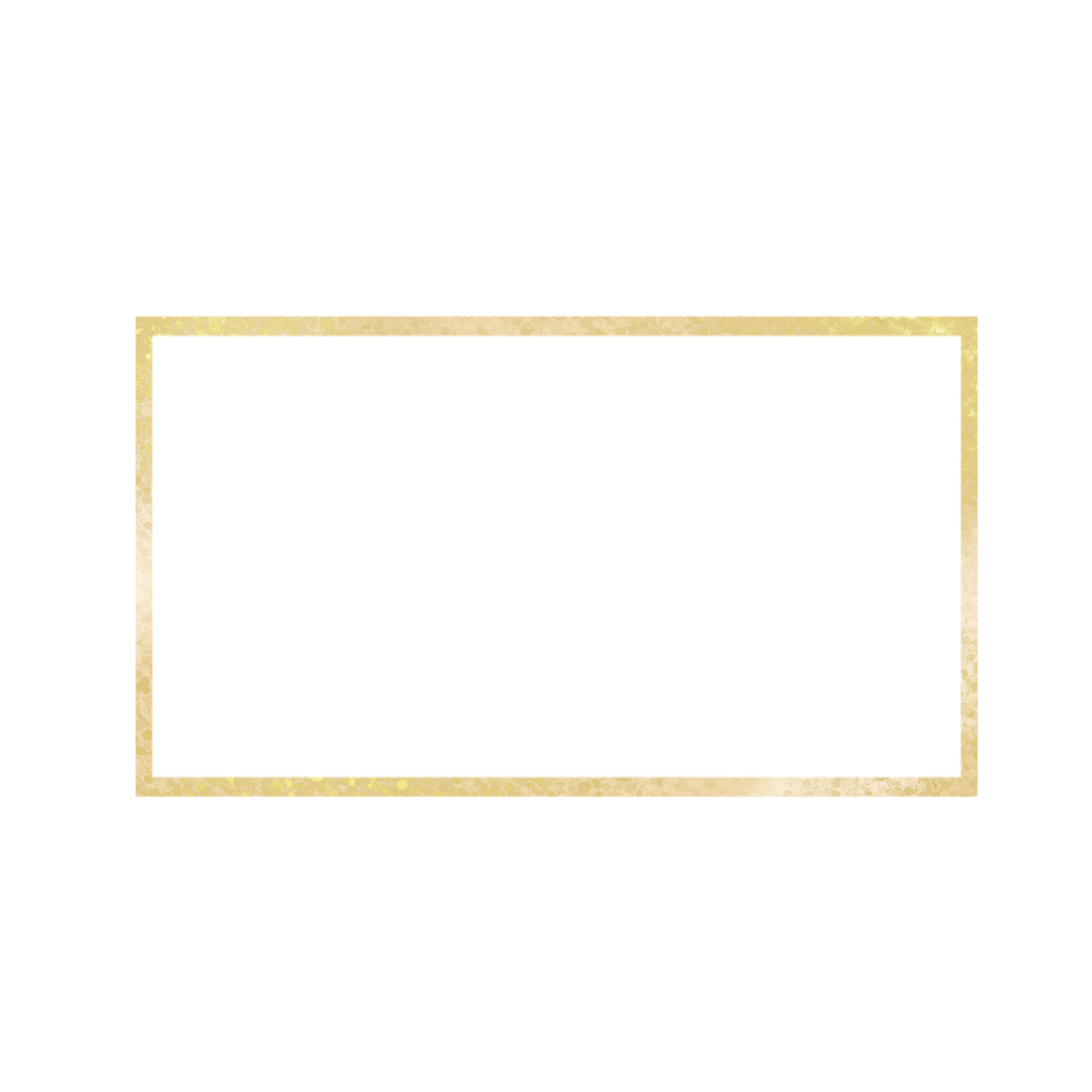 Simple Gold Rectangular Frame on a Transparent Background 44024538 PNG