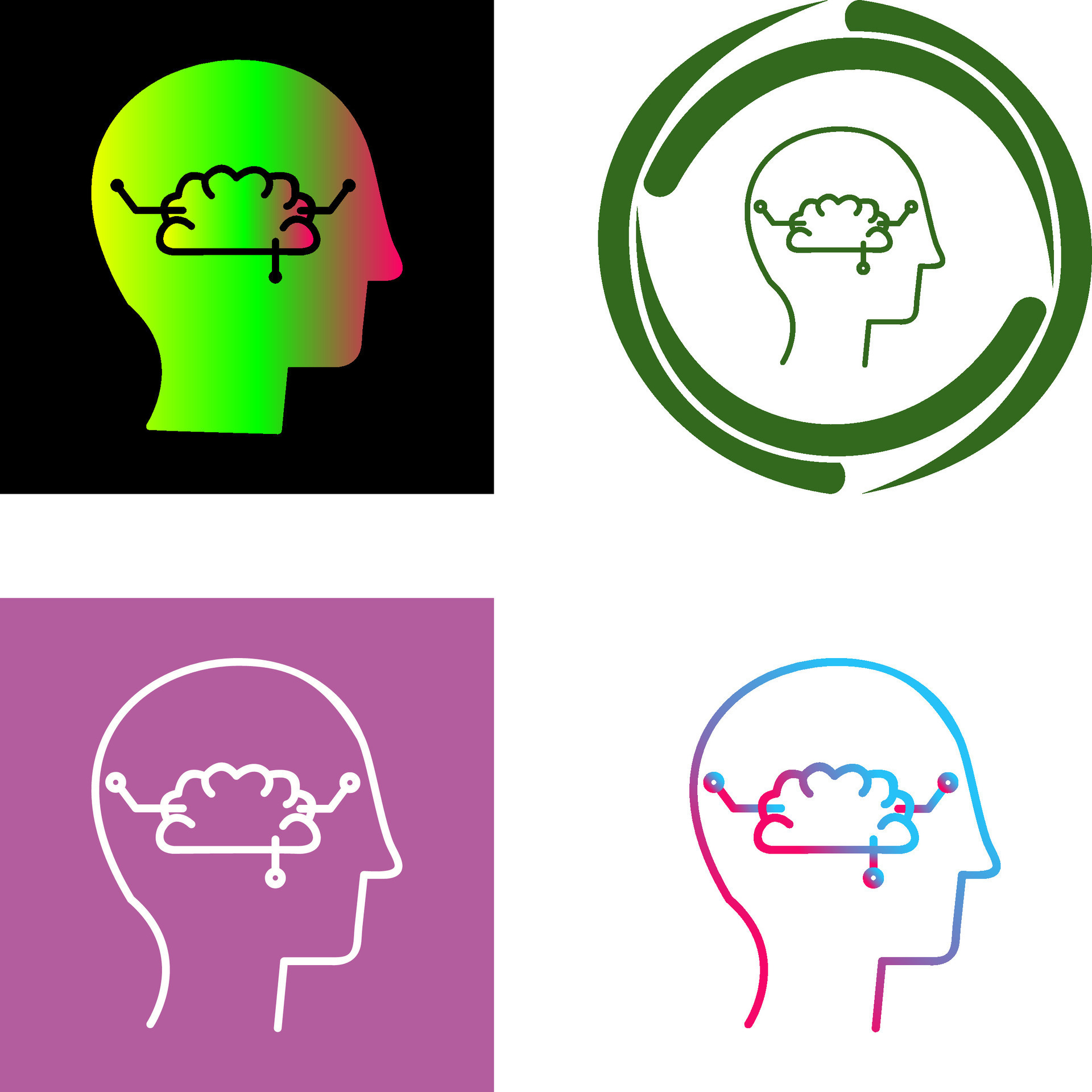 Thinking Icon Design 44024908 Vector Art At Vecteezy