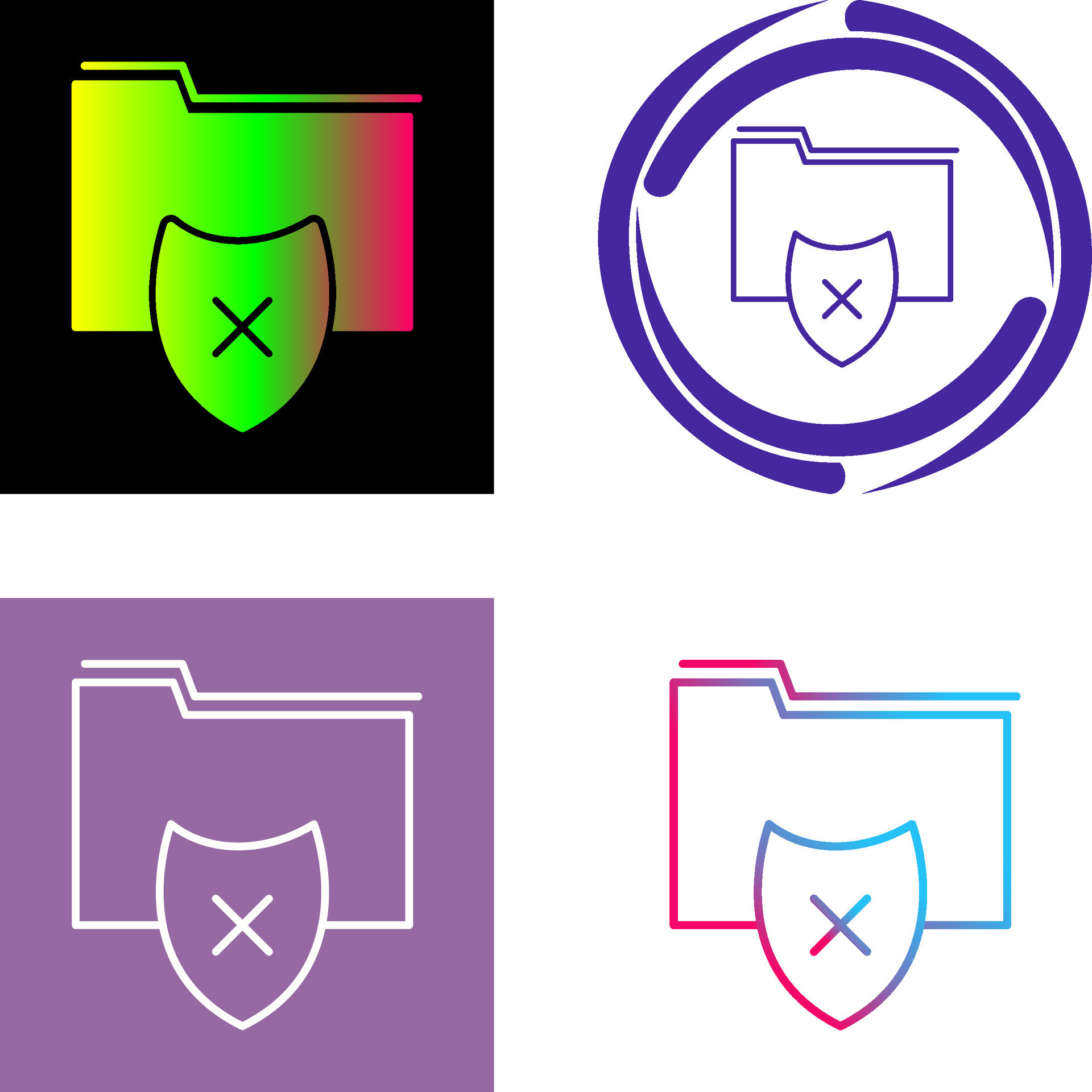 Vulnerable Folder Icon Design 44024921 Vector Art at Vecteezy