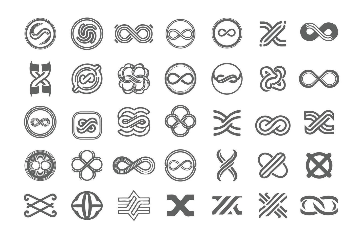 Unique and professional Set of infinity symbols set. Infinity symbol ... Unique and professional Set of infinity symbols set. Infinity symbol ...