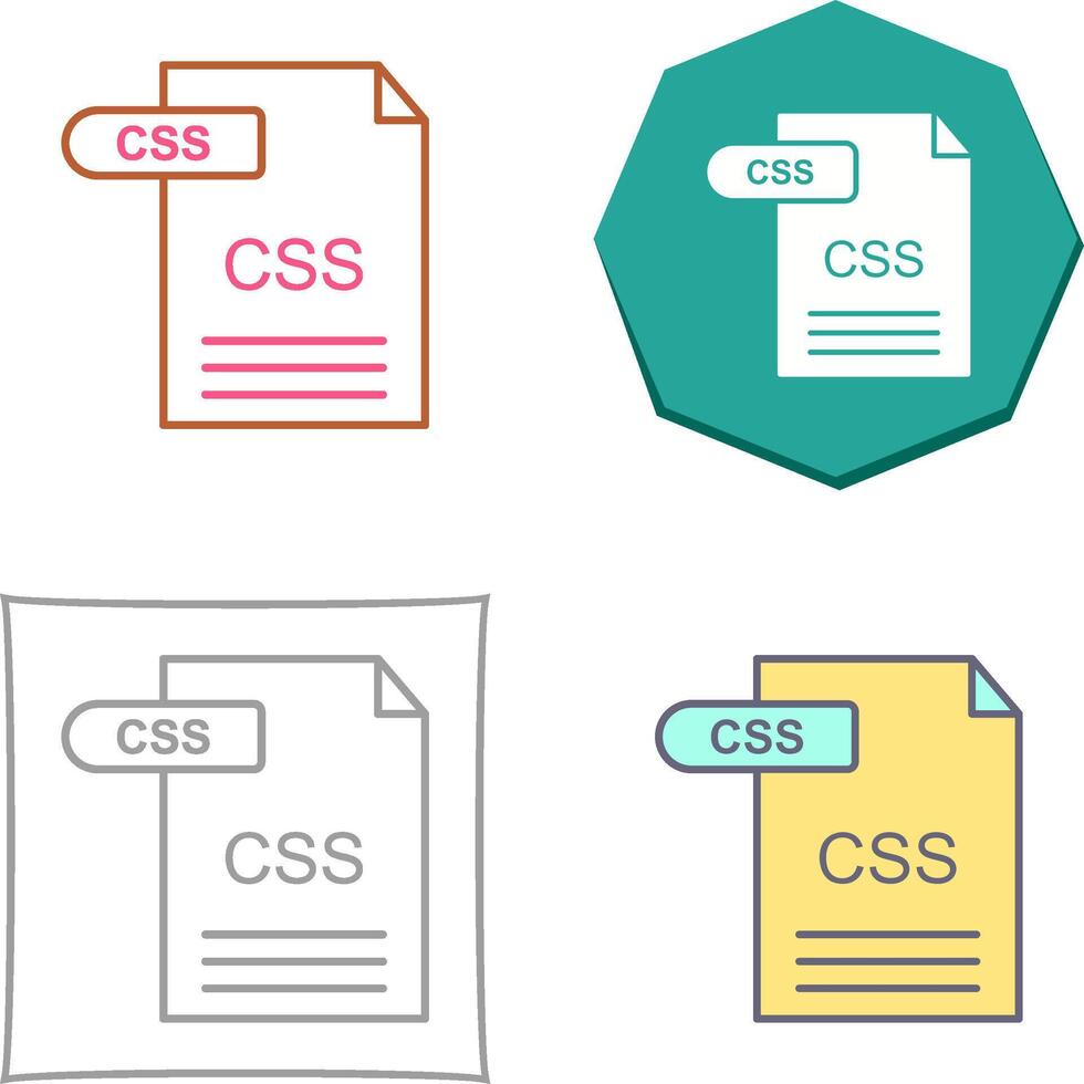 Css Icon Design 44030457 Vector Art At Vecteezy