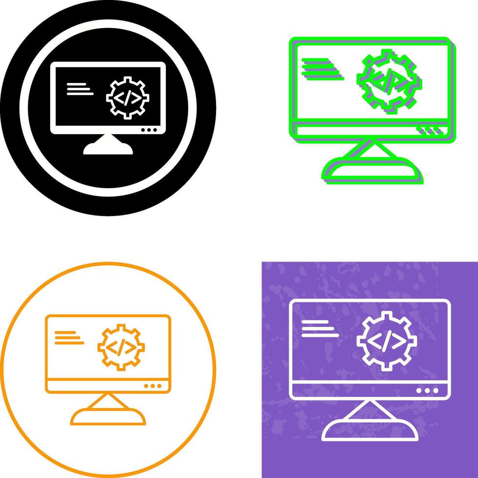 Unique Code Optimization Icon Design 44034042 Vector Art at Vecteezy