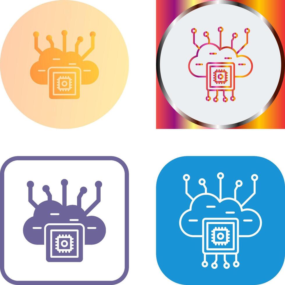 Cloud Computing Icon Design 44034824 Vector Art at Vecteezy