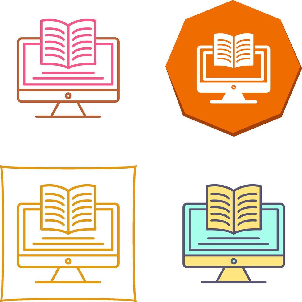 Digital Learning Icon Design 44036093 Vector Art at Vecteezy