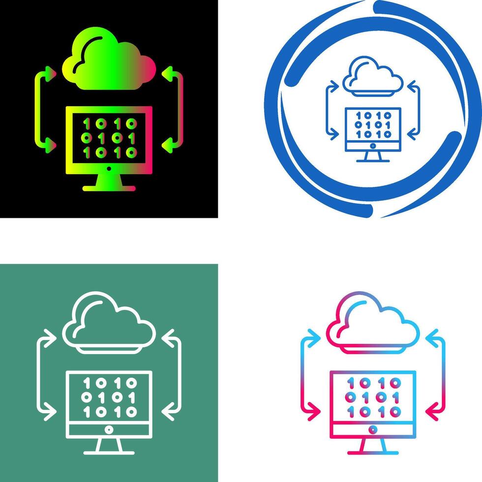 Cloud Coding Icon Design 44039805 Vector Art at Vecteezy