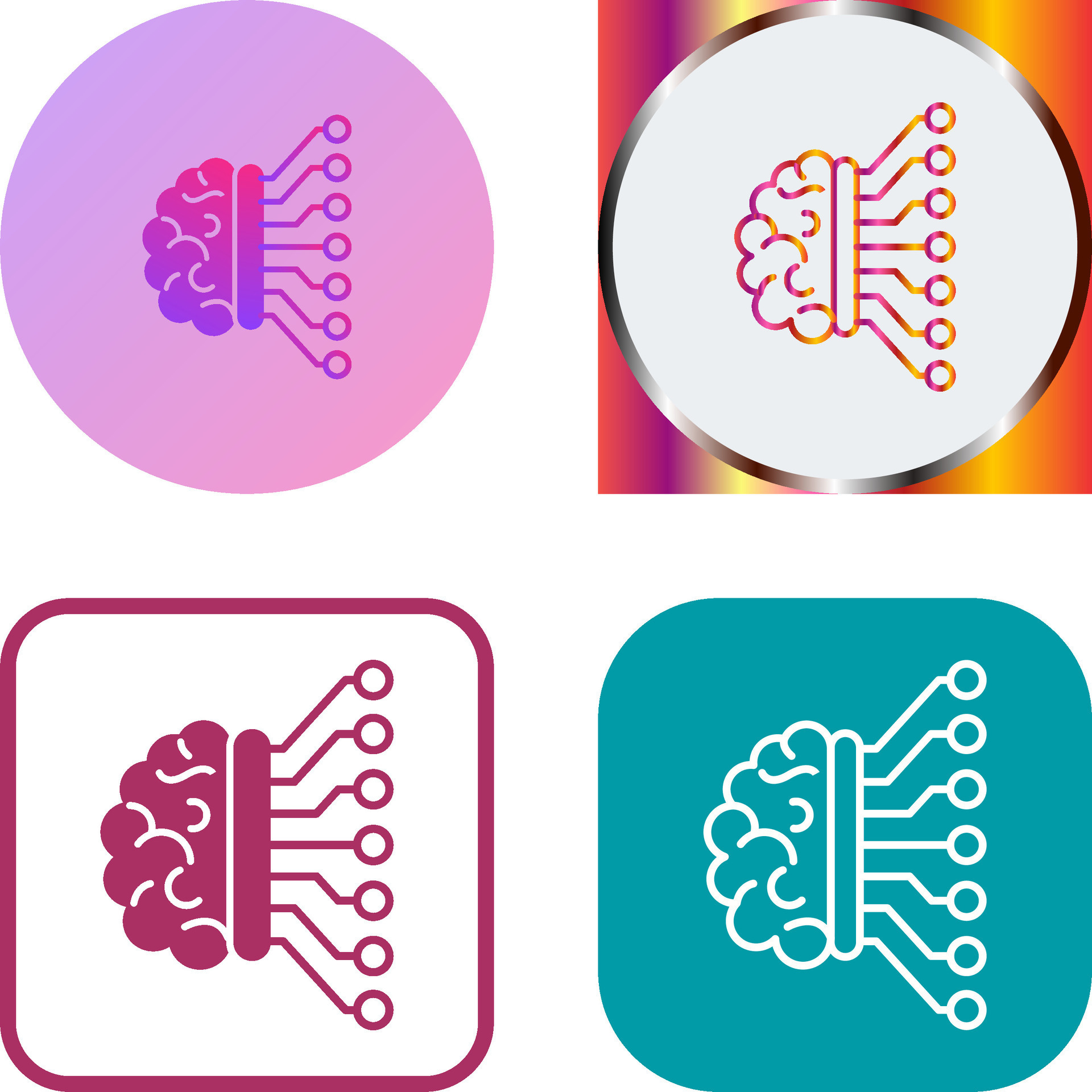 Machine Learning Icon Design 44039855 Vector Art at Vecteezy