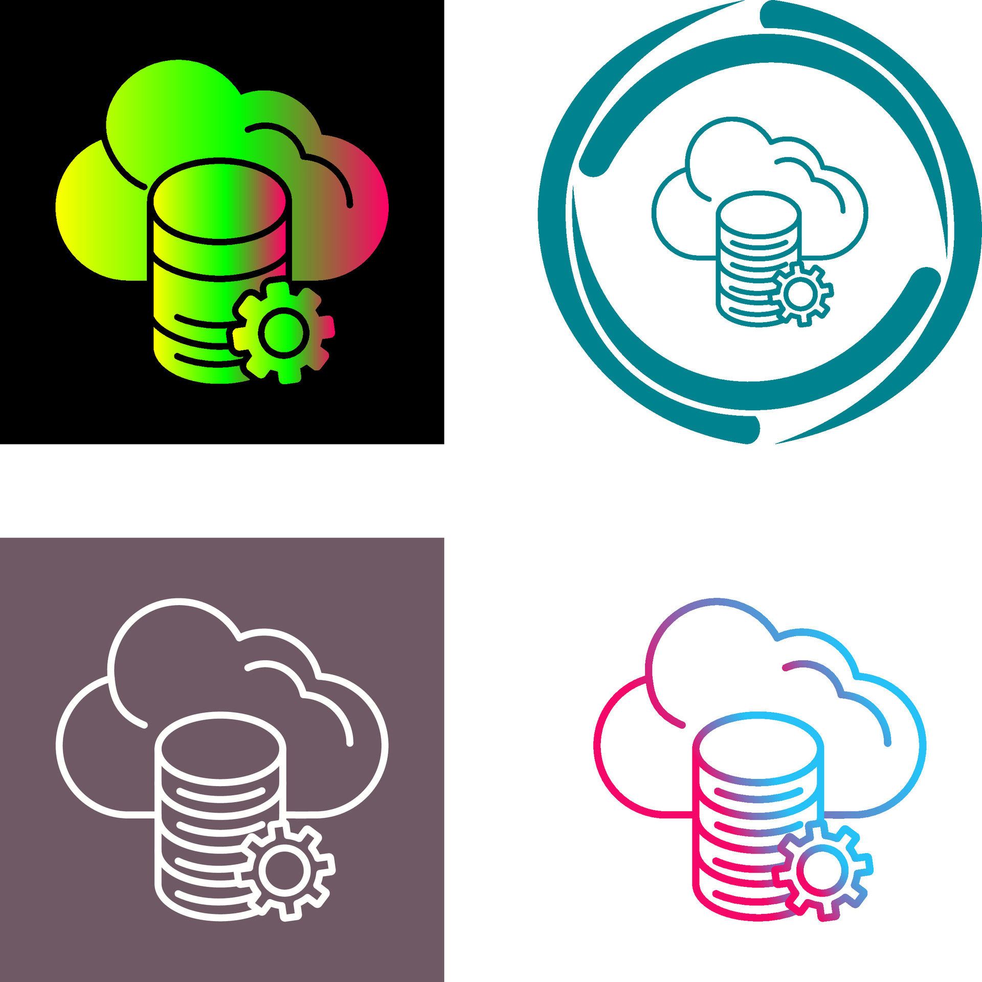 Cloud Data Icon Design 44041059 Vector Art at Vecteezy