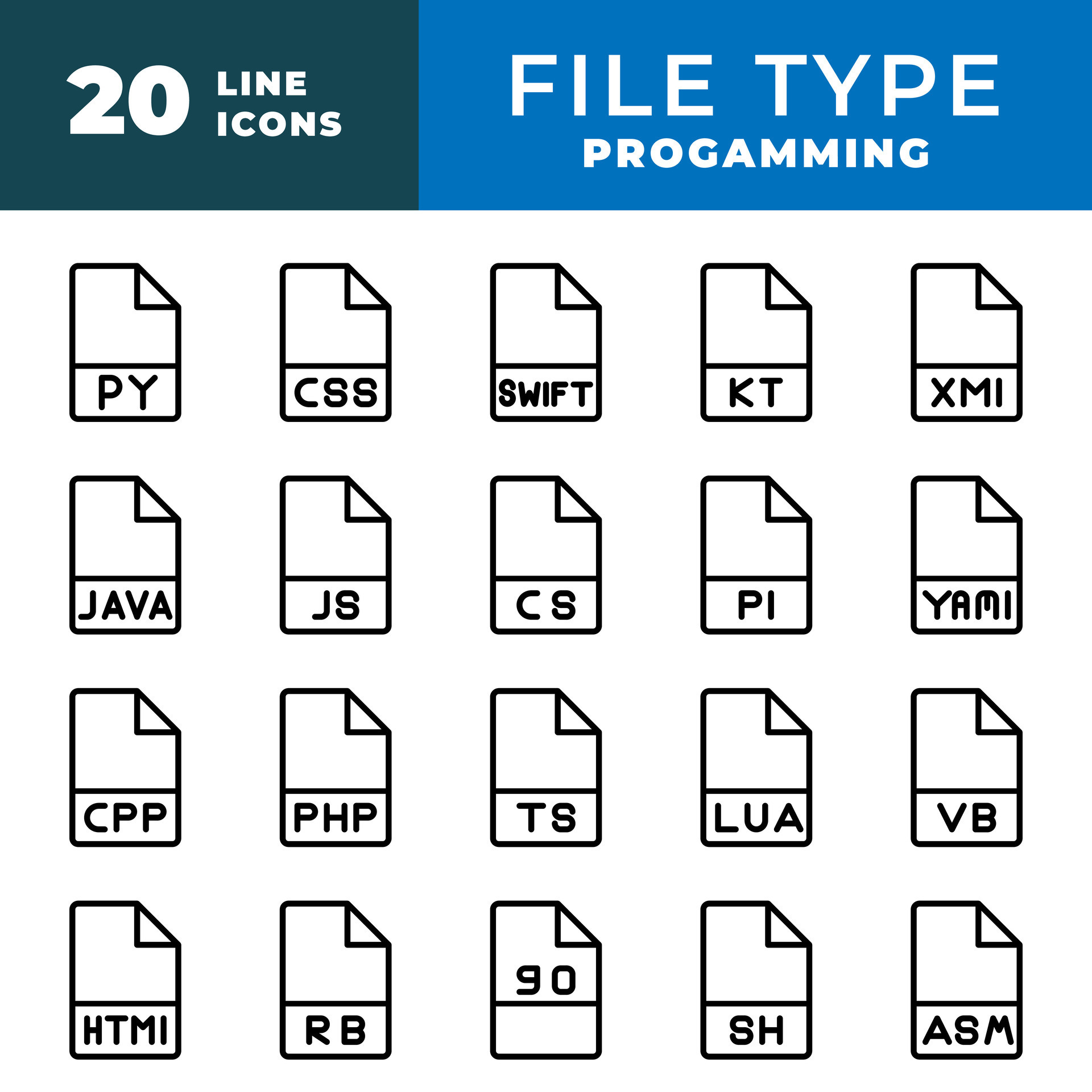 File type format icon set. document files extension icons symbol. with ... File type format icon set. document files extension icons symbol. with ...