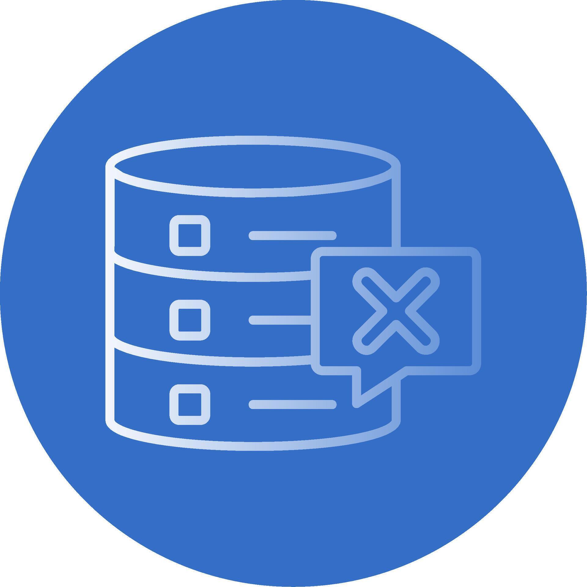 Delete Database Flat Bubble Icon 44046721 Vector Art at Vecteezy