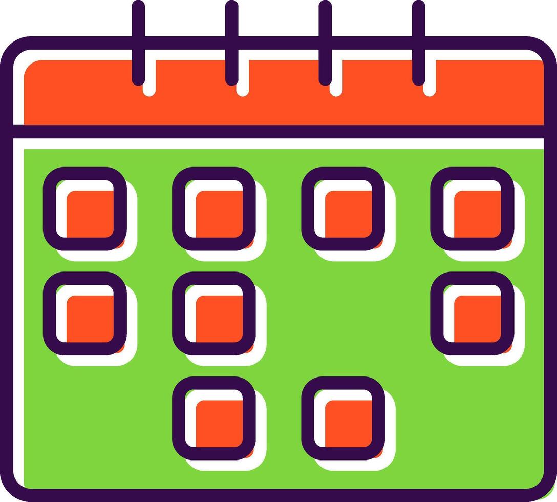 Schedule filled Design Icon 44047806 Vector Art at Vecteezy