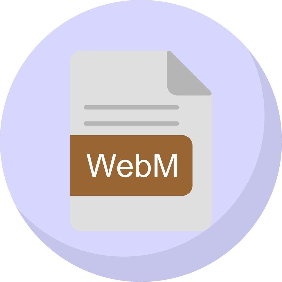 WebM File Format Flat Bubble Icon 44048604 Vector Art at Vecteezy