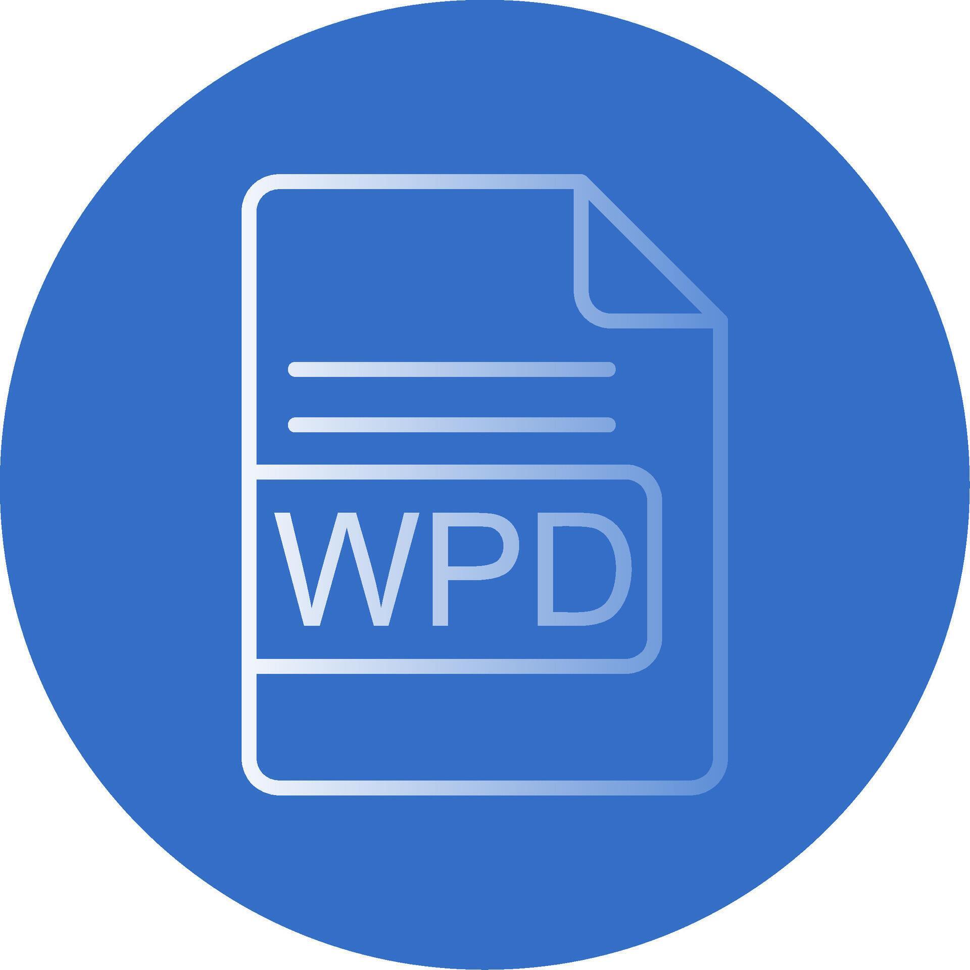 WPD File Format Flat Bubble Icon 44048620 Vector Art at Vecteezy