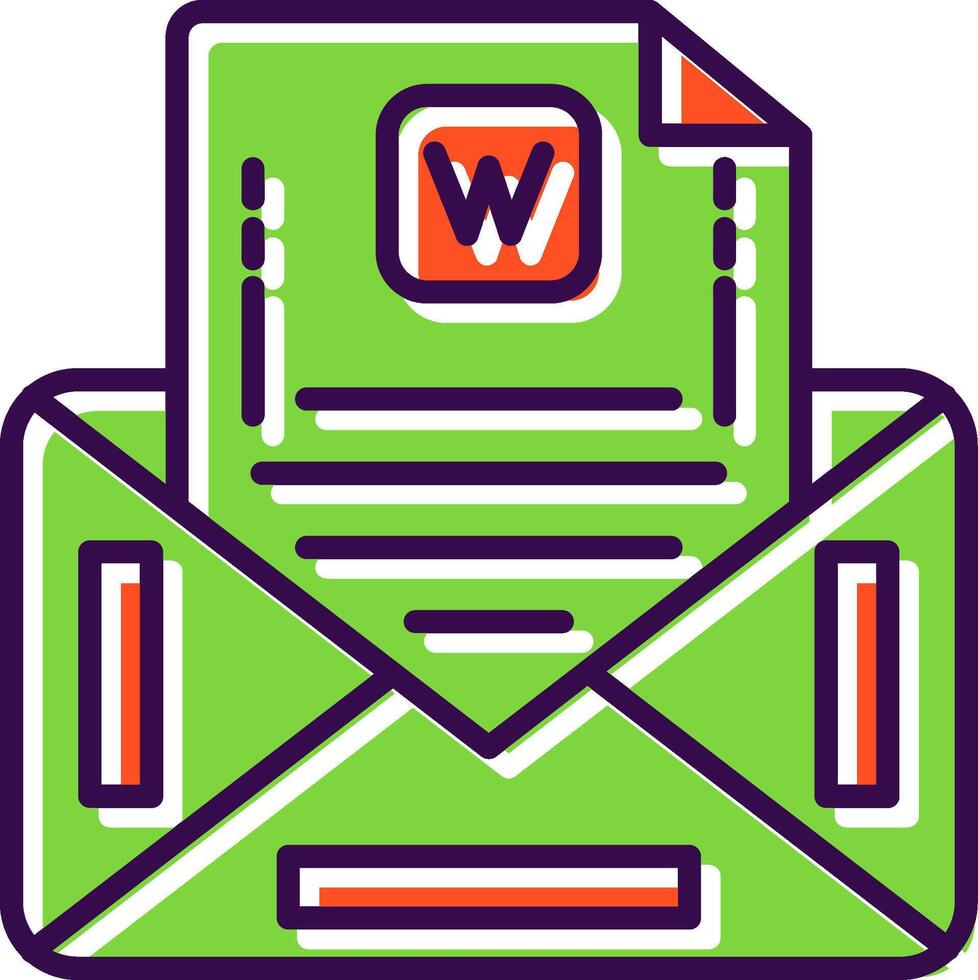 Envelope filled Design Icon 44049808 Vector Art at Vecteezy