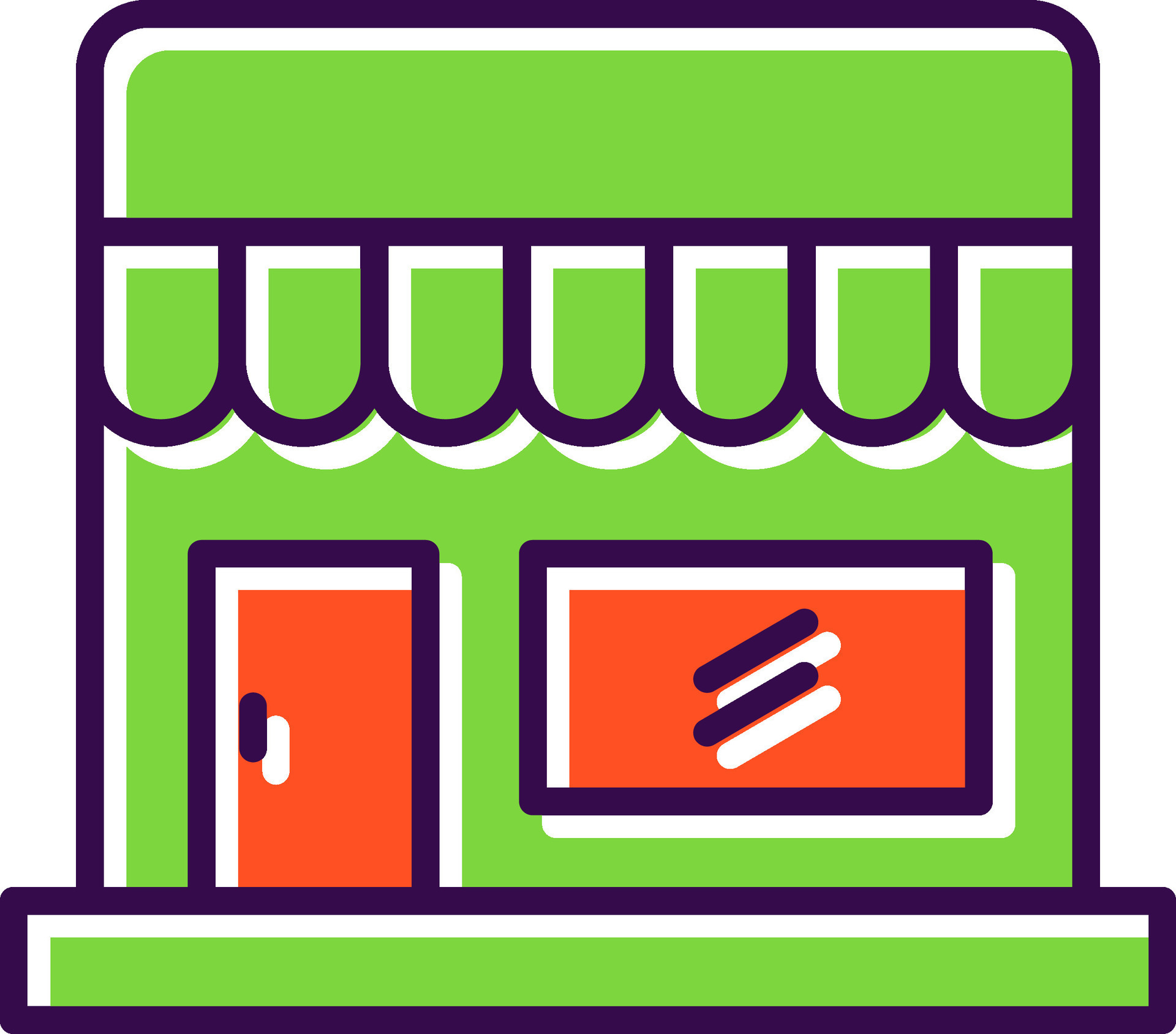 Shop filled Design Icon 44053742 Vector Art at Vecteezy