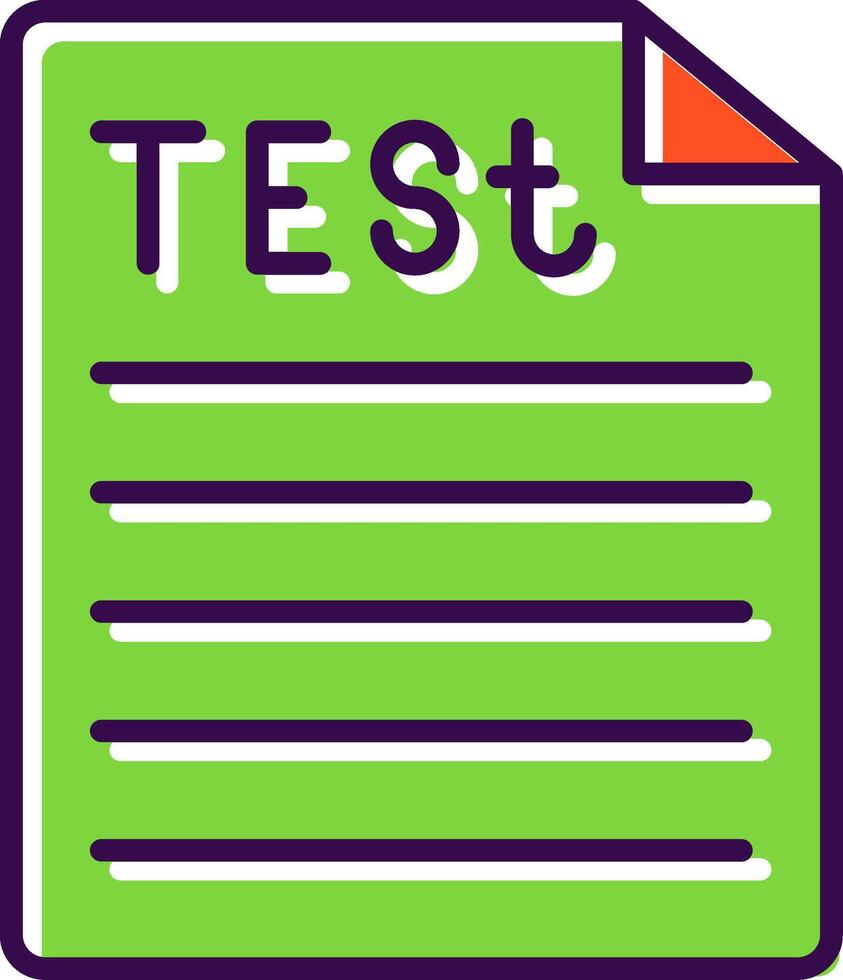 Test filled Design Icon 44054680 Vector Art at Vecteezy