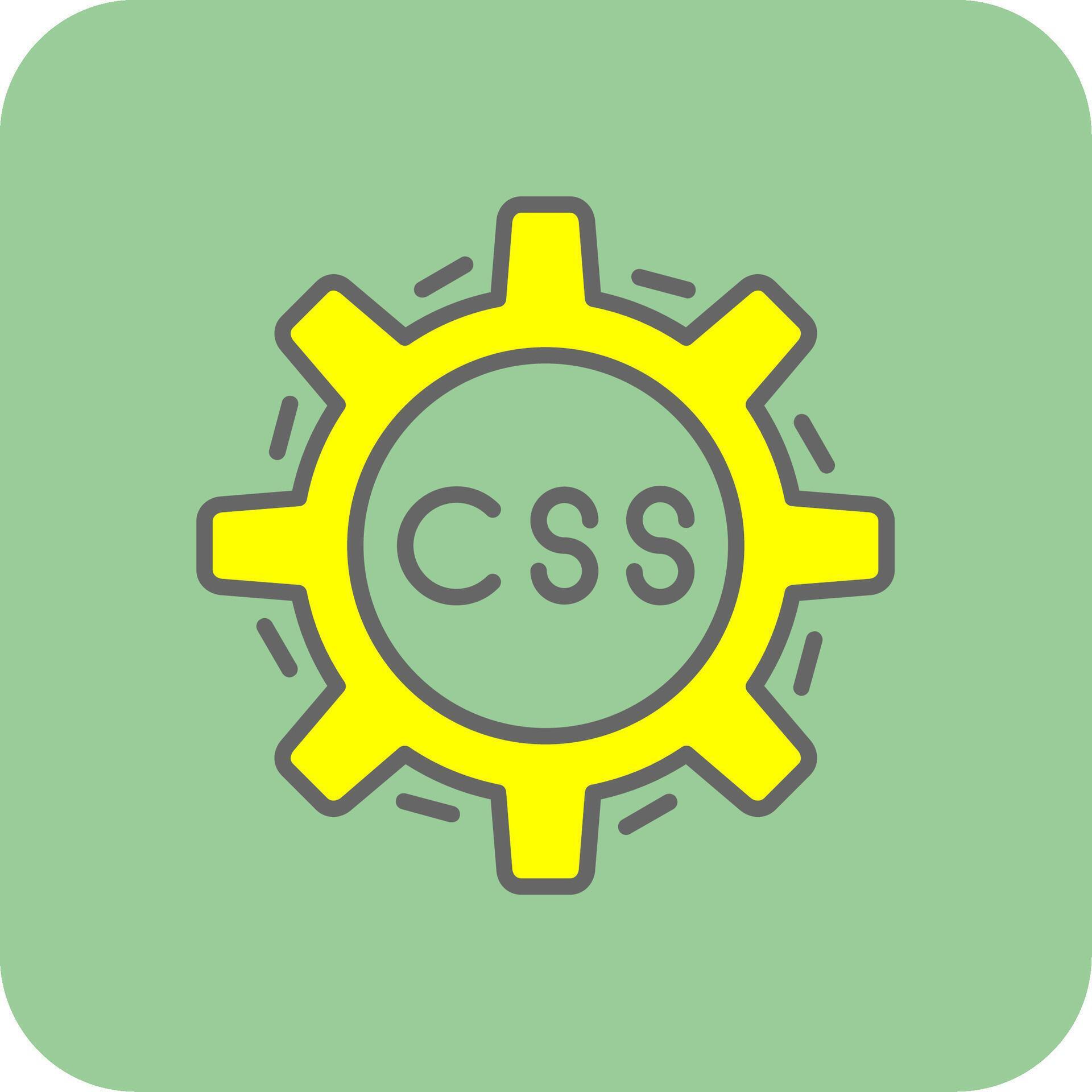 Css Coding Filled Yellow Icon 44055134 Vector Art at Vecteezy