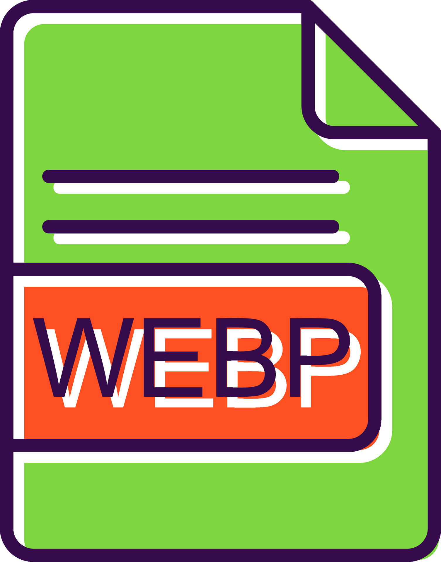 WEBP File Format filled Design Icon 44056146 Vector Art at Vecteezy