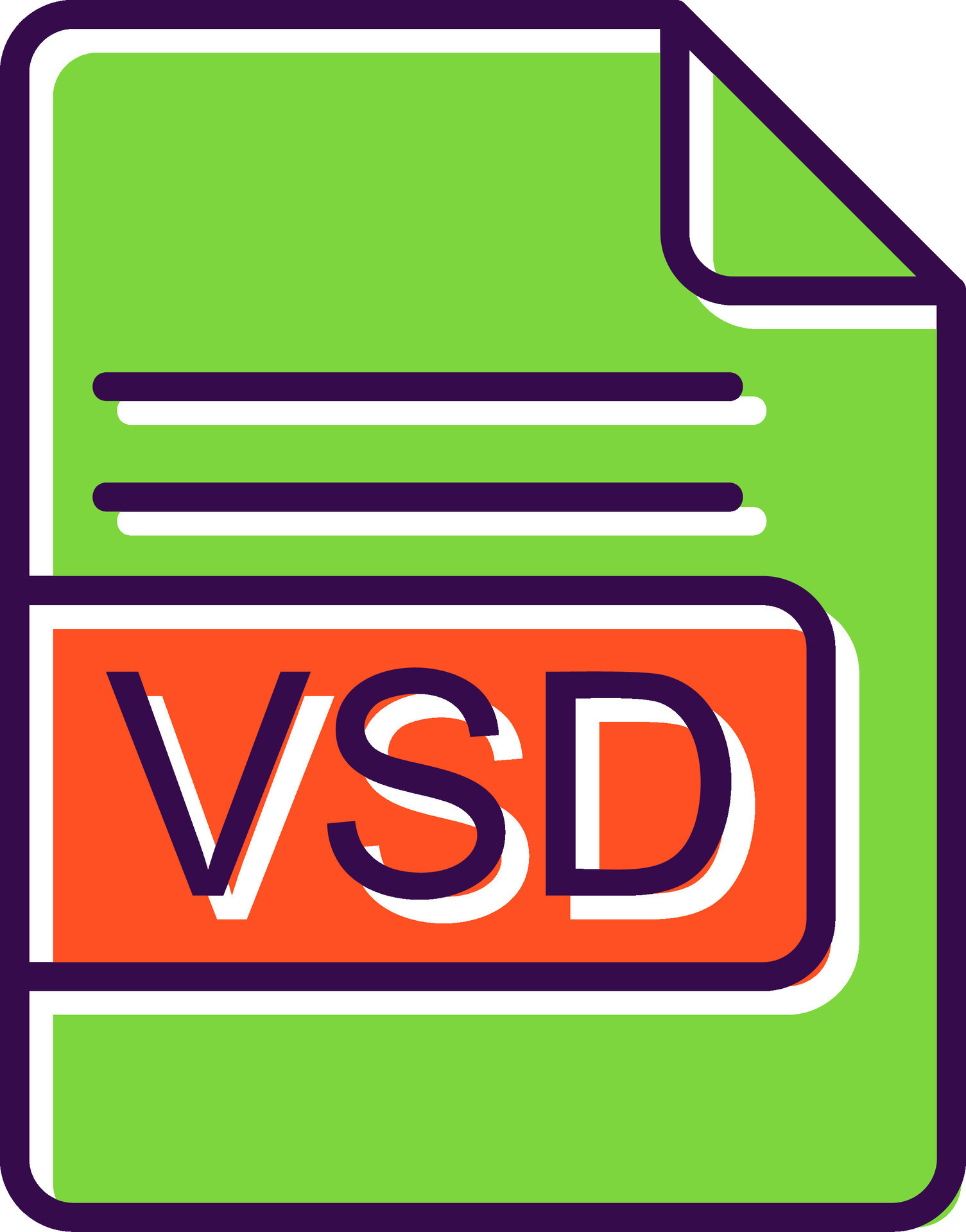 VSD File Format filled Design Icon 44056263 Vector Art at Vecteezy