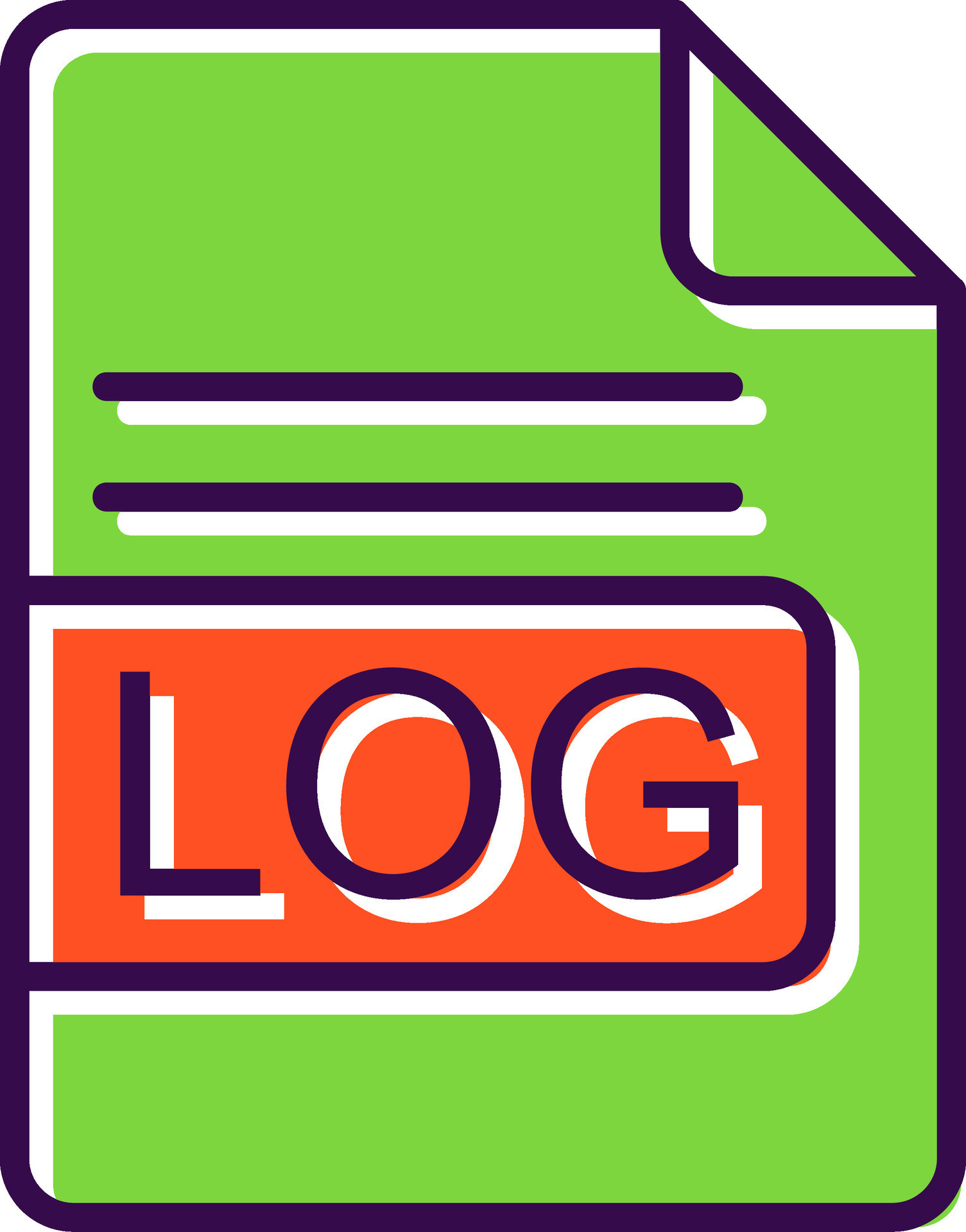 LOG File Format filled Design Icon 44056279 Vector Art at Vecteezy LOG File Format filled Design Icon 44056279 Vector Art at Vecteezy