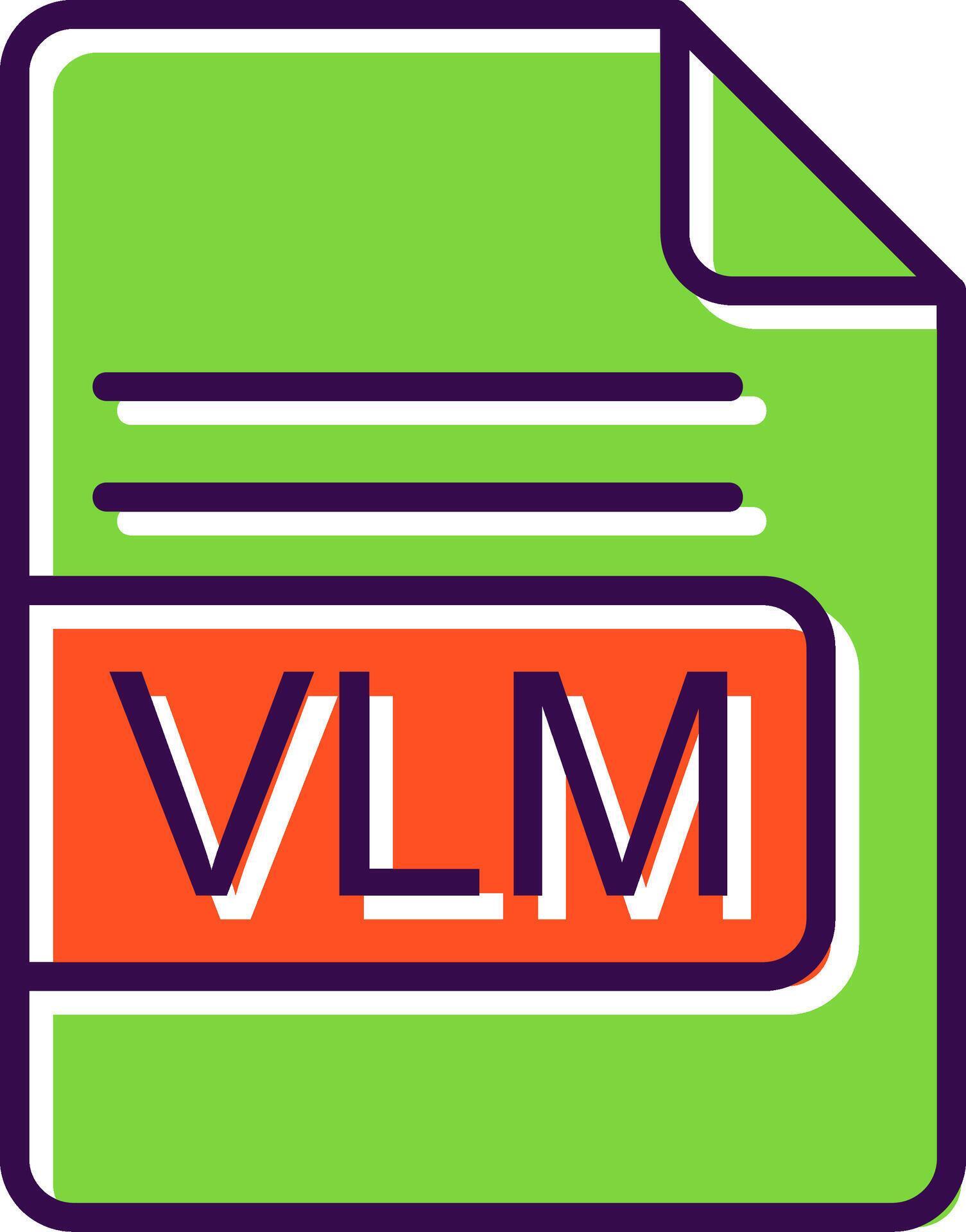 VLM File Format filled Design Icon 44056349 Vector Art at Vecteezy