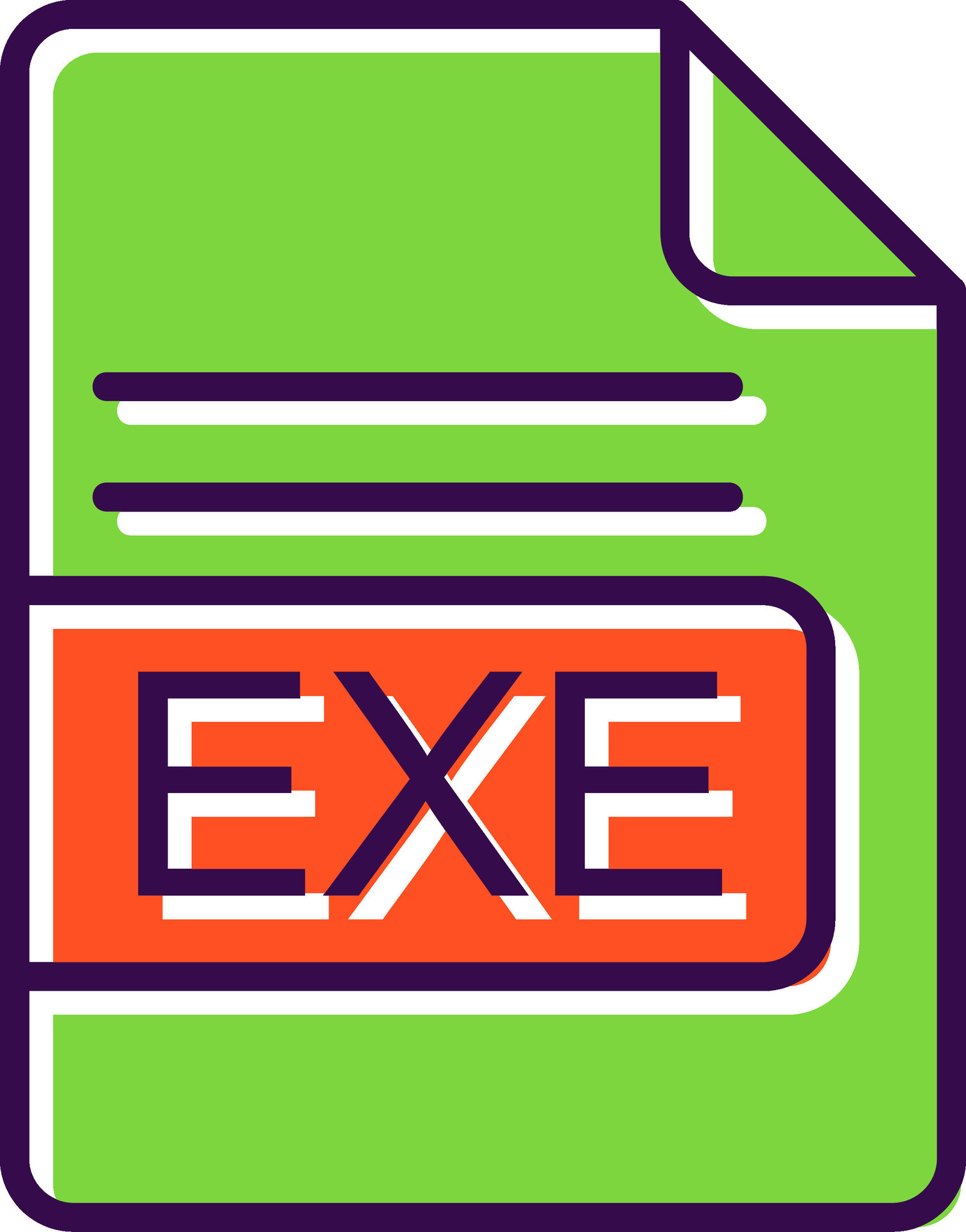 Exe File Format Filled Design Icon 44056389 Vector Art At Vecteezy