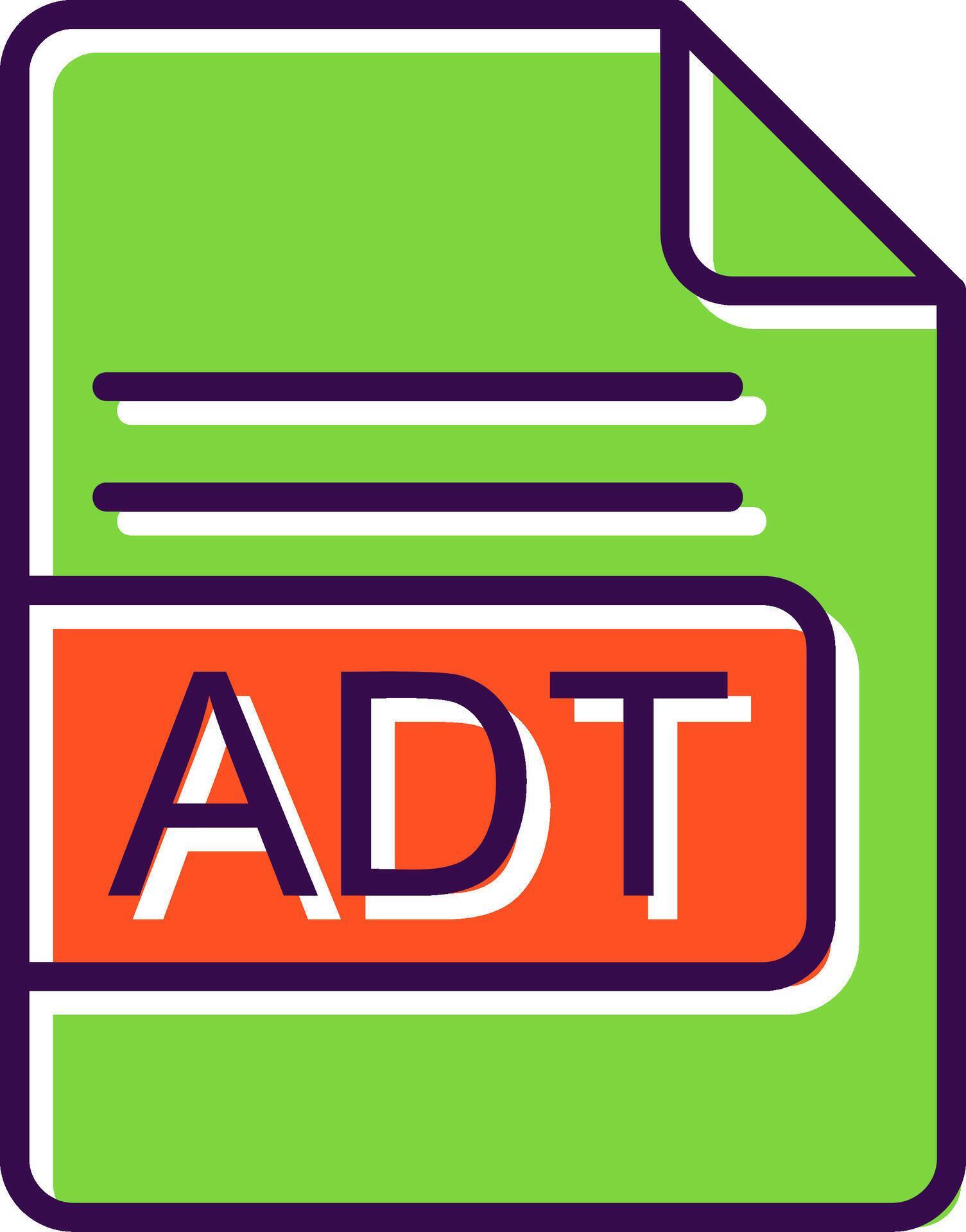 Adt File Format Filled Design Icon 44056551 Vector Art At Vecteezy